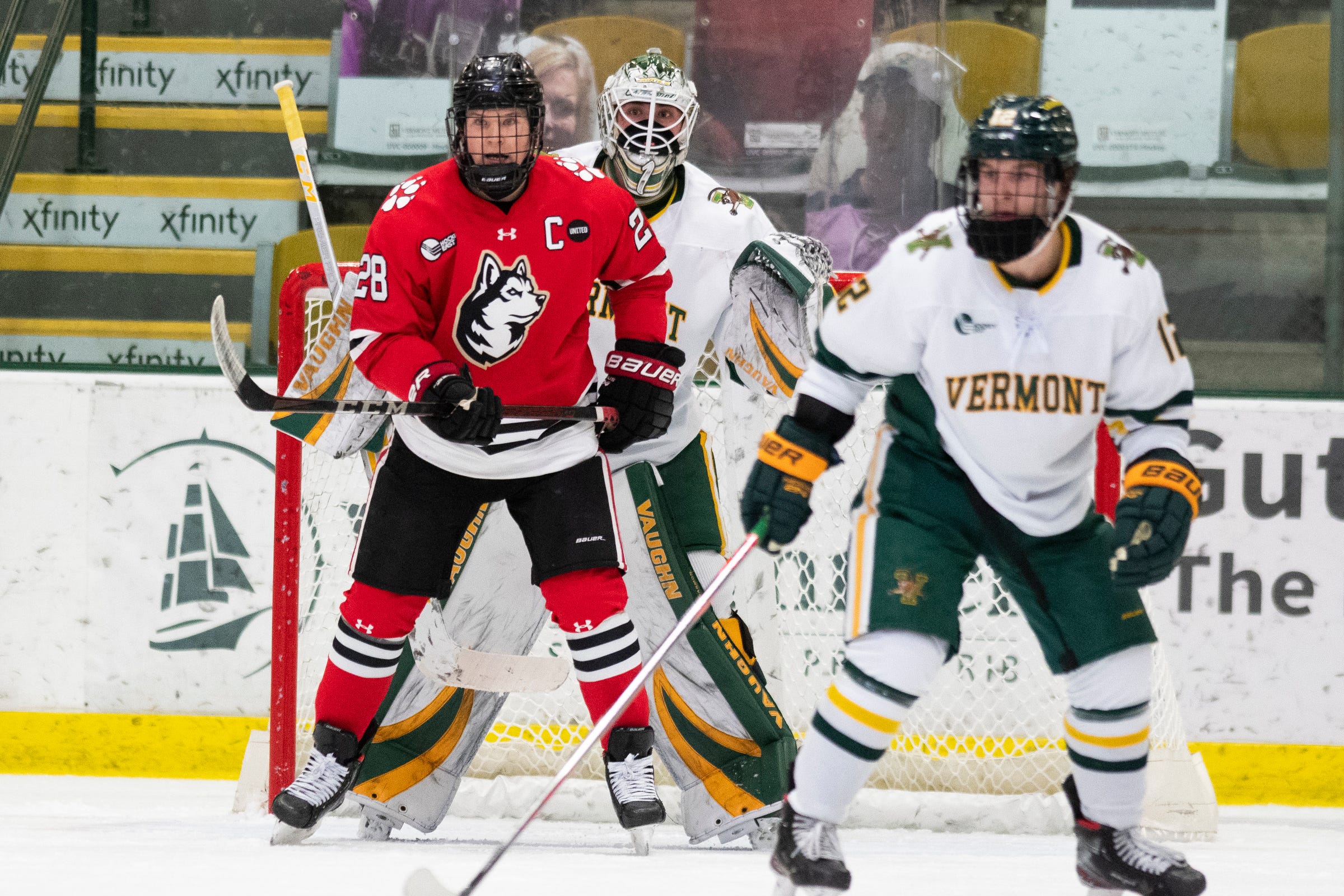 UVM men's hockey: After tie, Catamounts fall to Northeastern in shootout