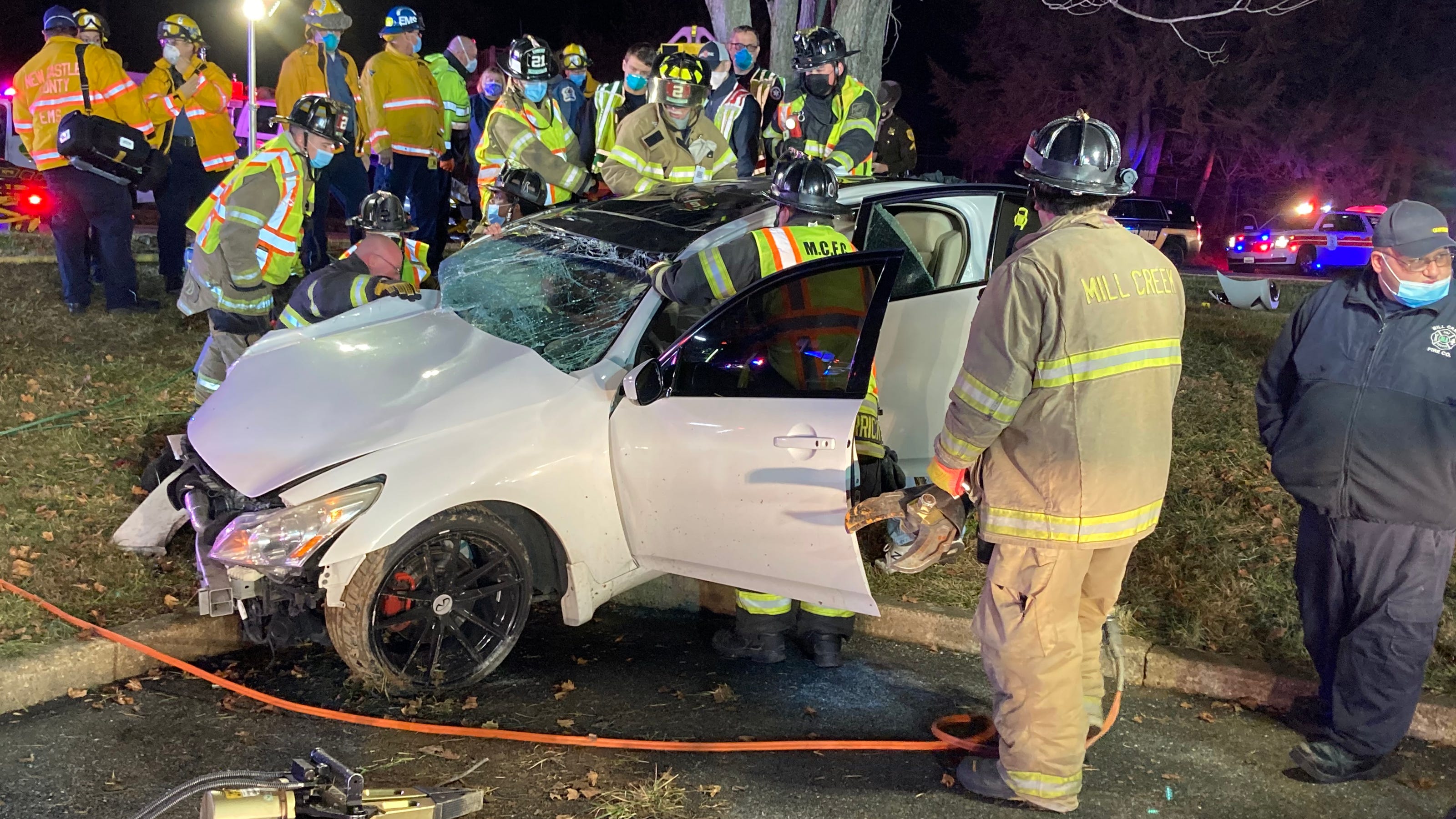 Pike Creek crash: 3 seriously injured on Skyline Drive Pike Creek crash: 3 seriously injured on Skyline Drive