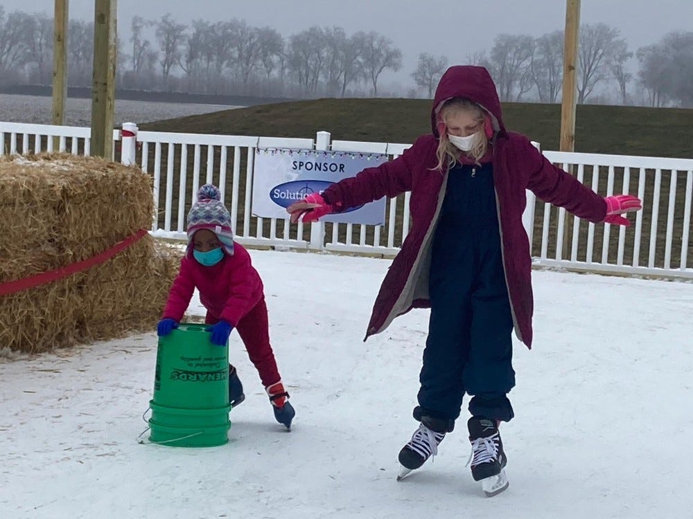 High school students build Scheels ice rink from ground up