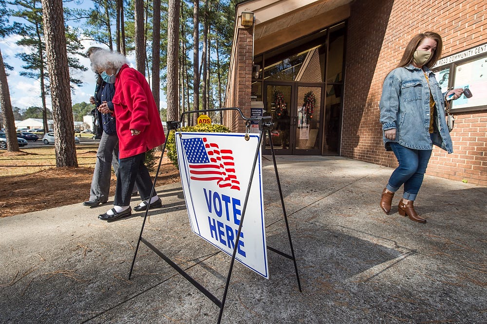 Augusta backed Democrats in Tuesday's Senate runoff elections