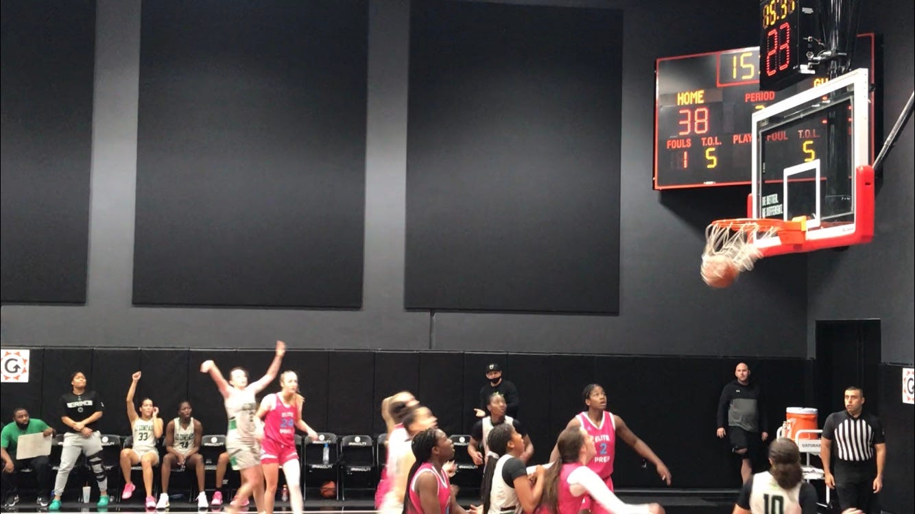 AZ Compass Prep guard Madison Conner hits a 3-point shot against AZ ...
