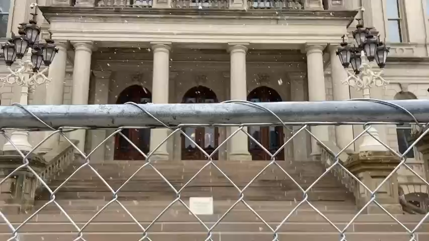 A look at large protests in Lansing, Michigan and the Capitol