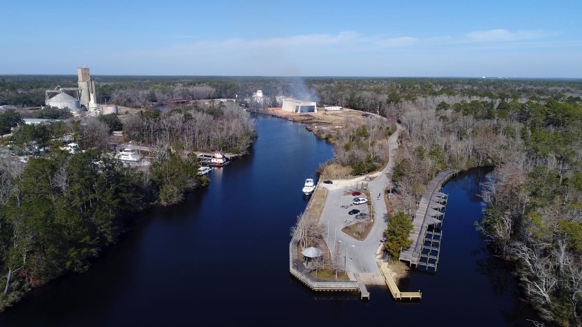 PHOTOS: Aerial views of Four Mile and Lafayette Creeks in Freeport, Florida