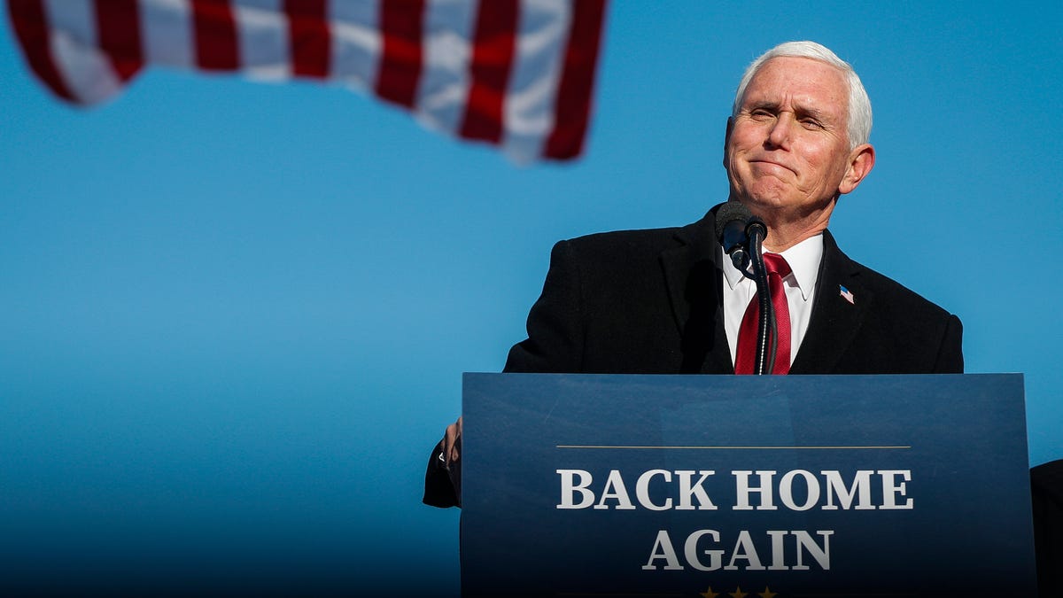 Former Vice President Mike Pence is back in Indiana