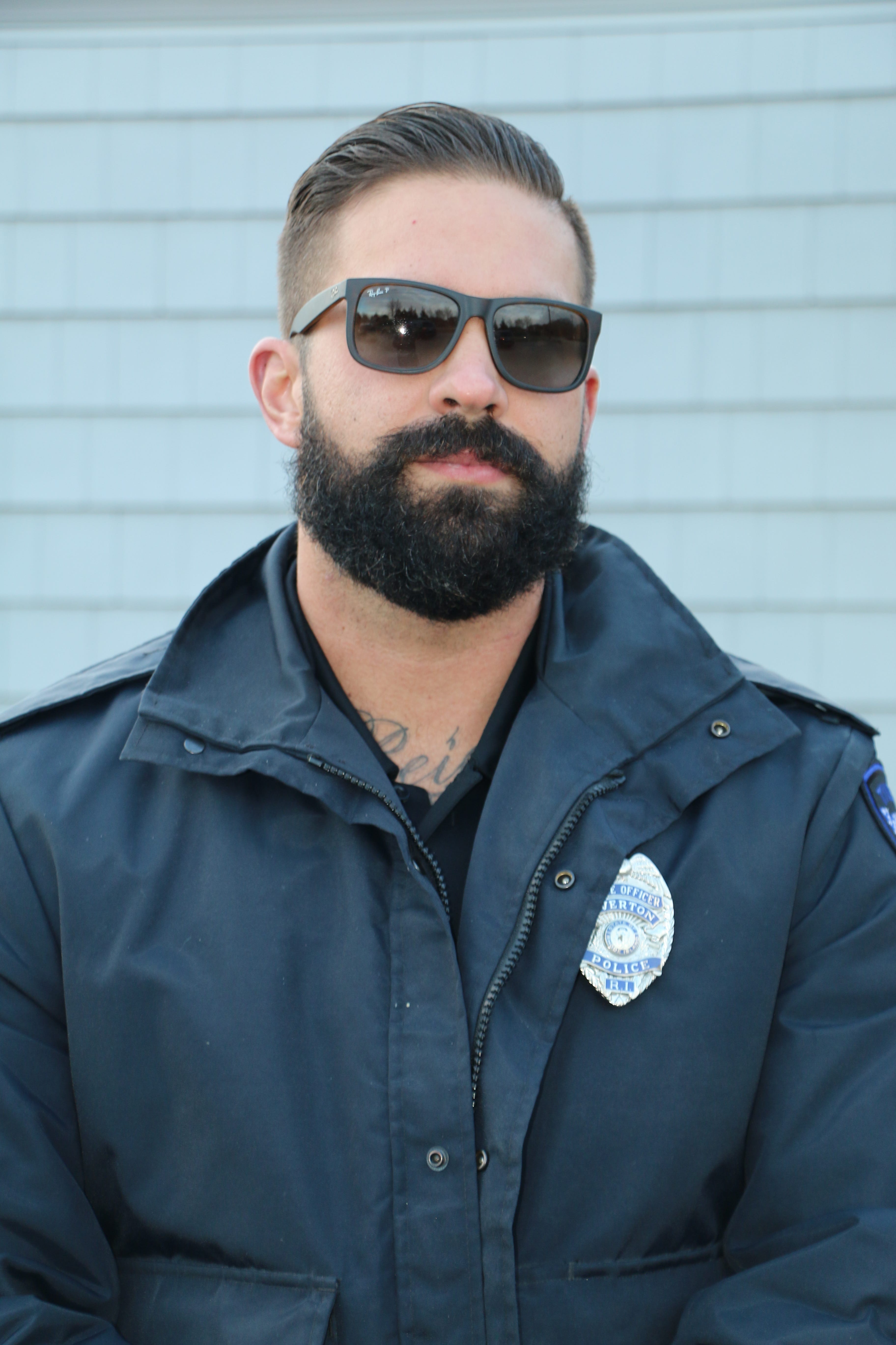 Forbidden from having beards, good cause changing police rules in Tiverton