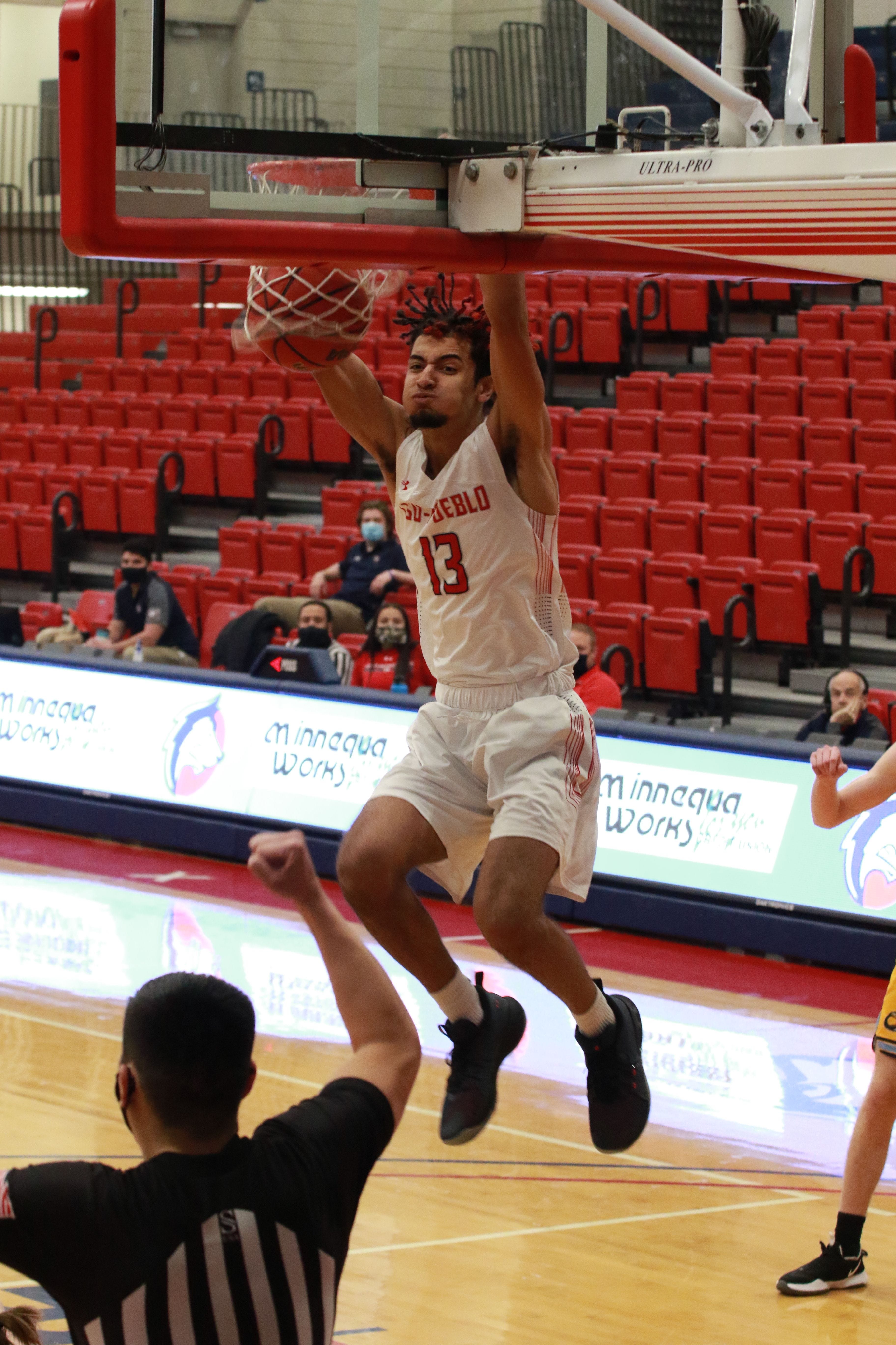 De'Shaun Cooper of the CSU Pueblo men's basketball team has high ceiling