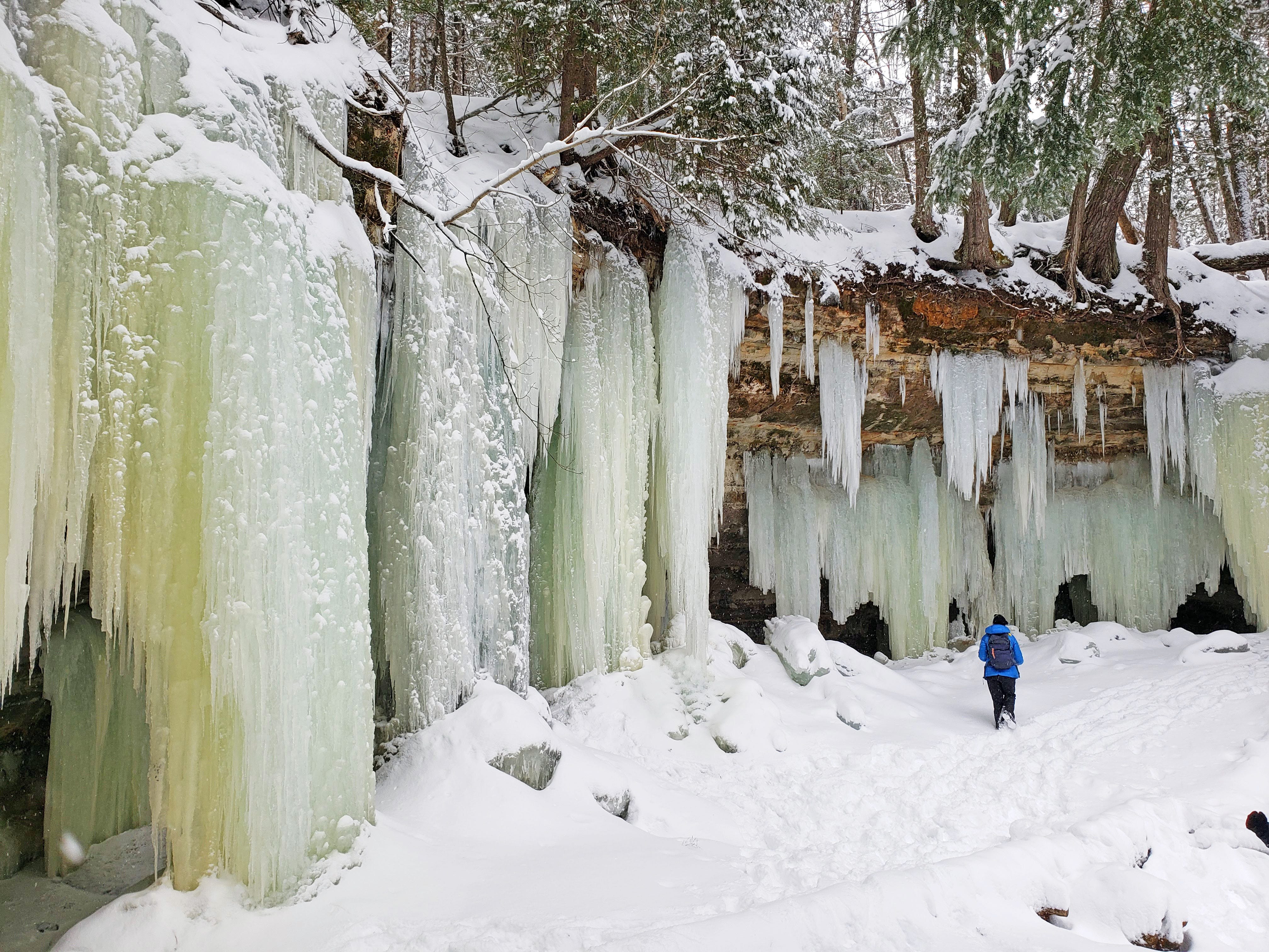 Eben ice caves are a winter adventure in Michigan's Upper Peninsula