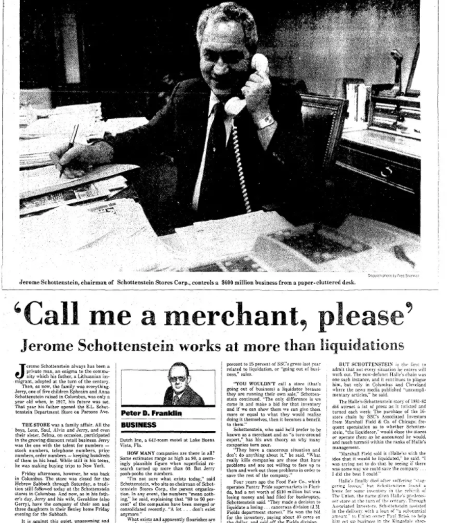 Columbus history: A look back at the Schottensteins in Dispatch archives