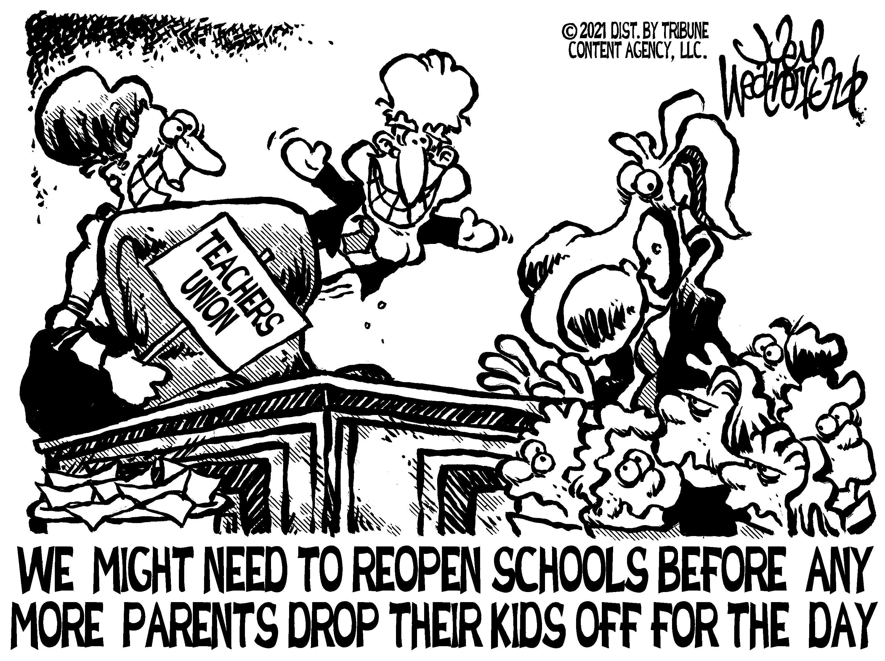 Political Cartoons About Teaching