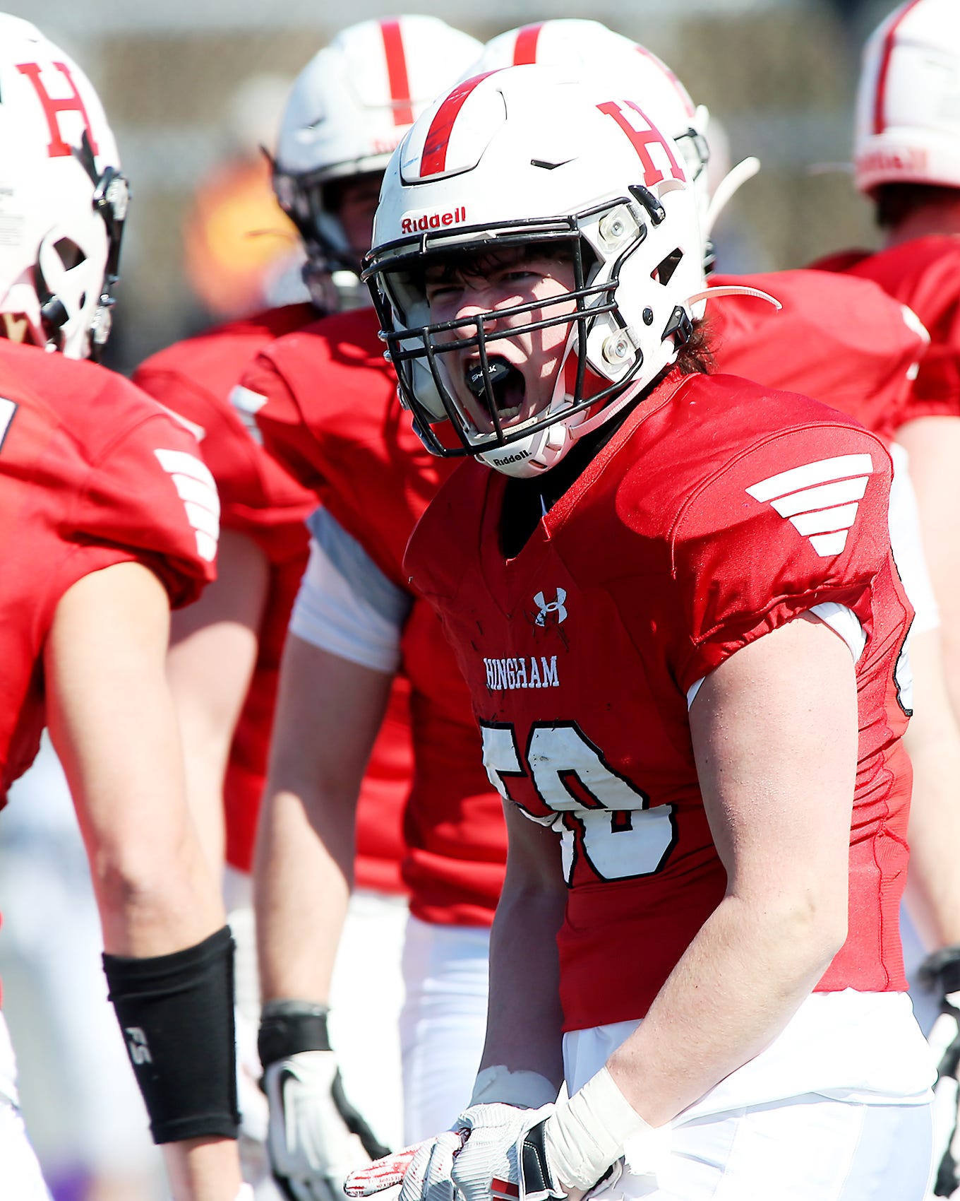 Ronan O'Ciardubhain is a three-year starter with Hingham High football