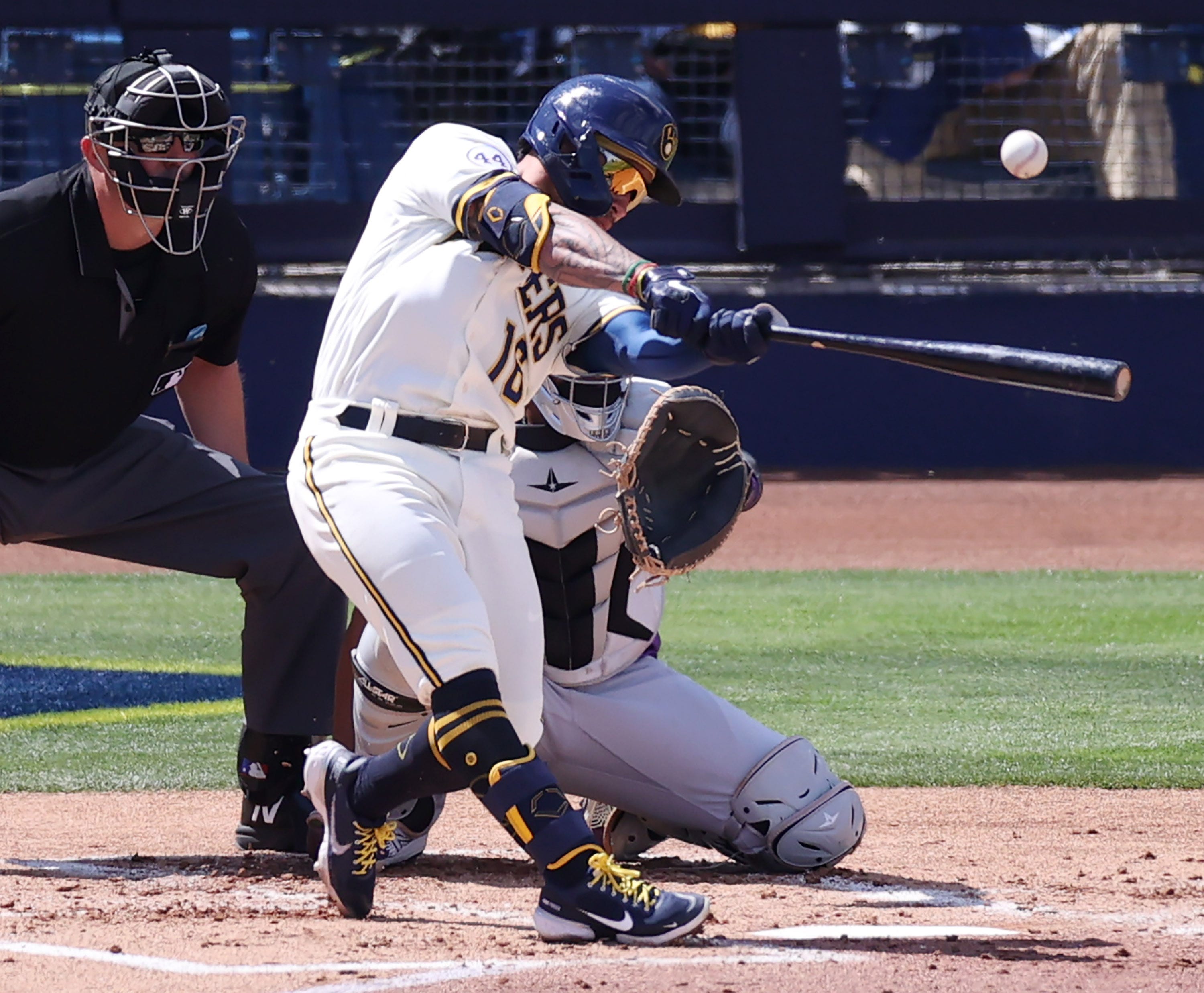 Kolten Wong excited about setting the table as Brewers' leadoff hitter