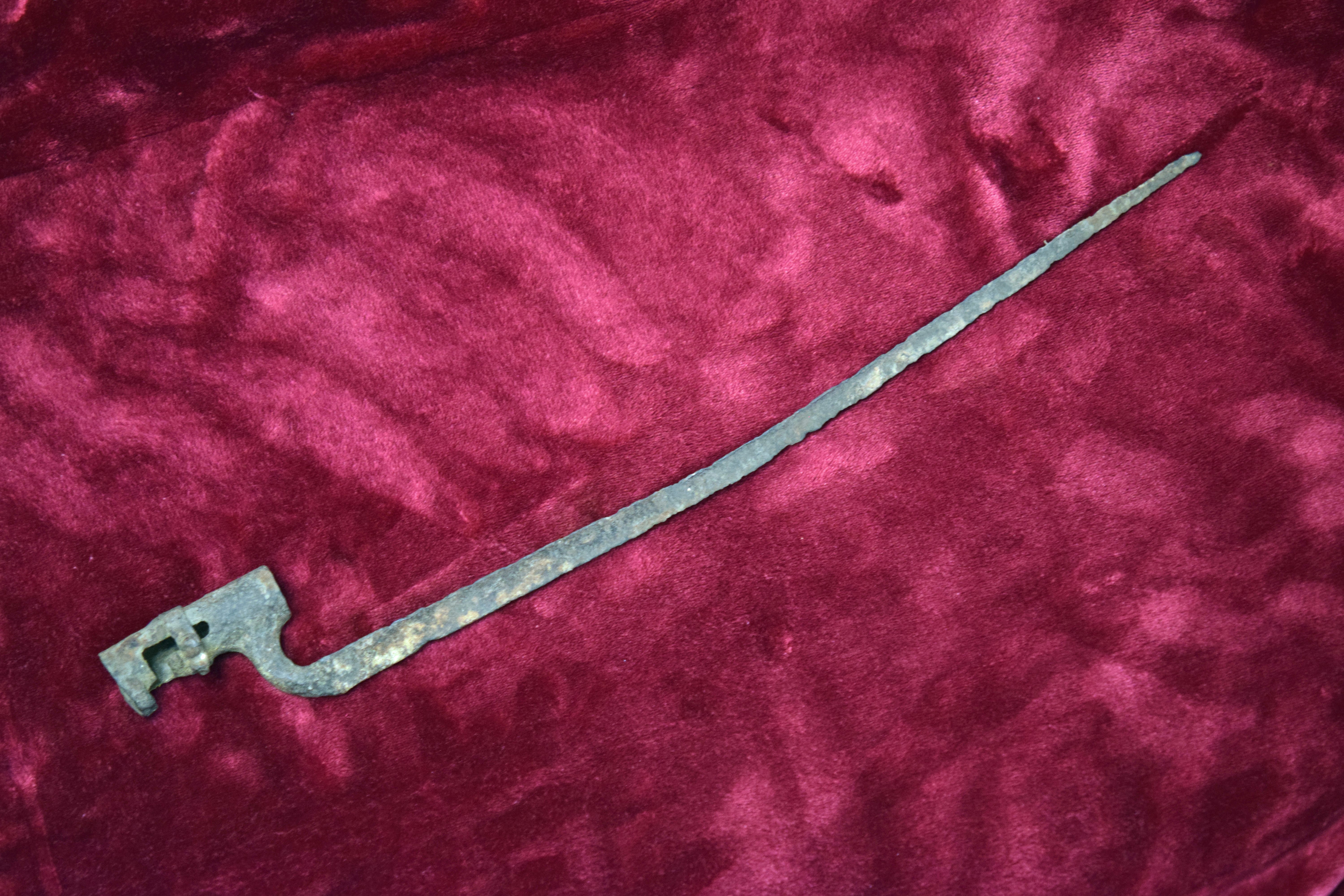 Civil War-era bayonet unearthed in garden in Jacksonville, Illinois