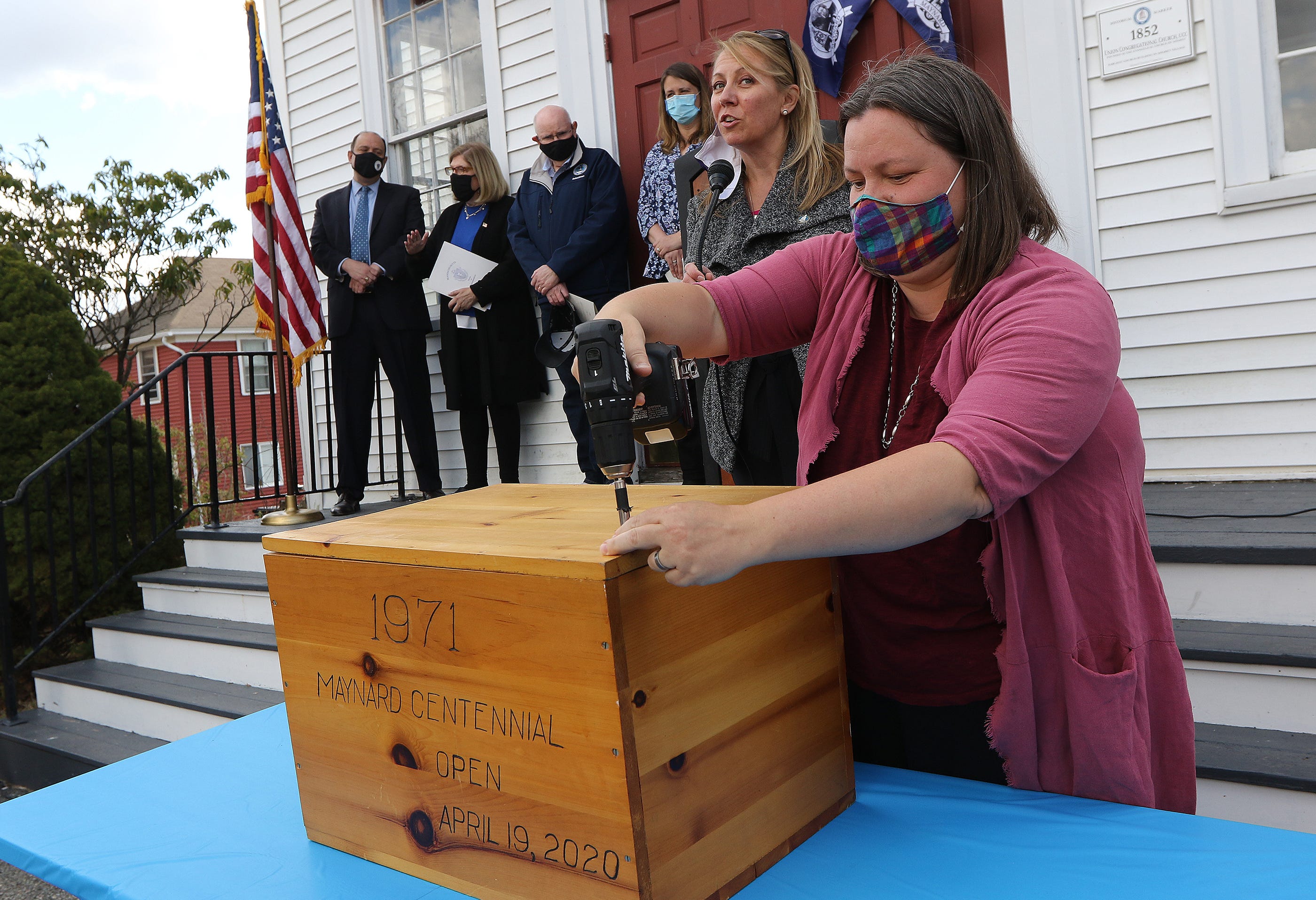 VIDEO: Maynard Time Capsule is opened on April 19, 2021