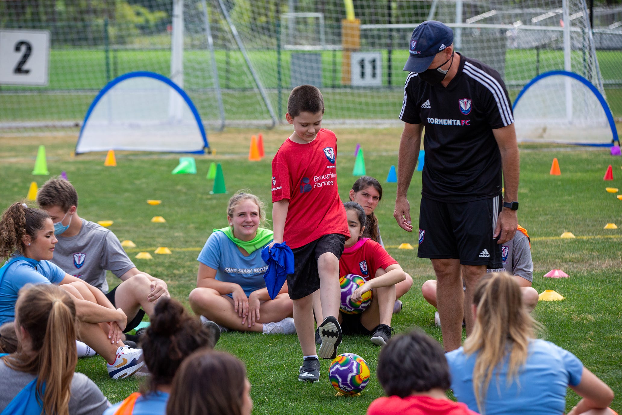 Special needs children with disabilities have soccer program in Savannah