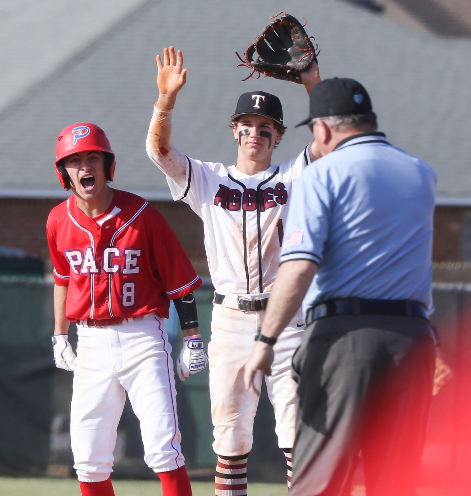 Pace baseball: Patient Patriots erupt on Tate, advance to district final