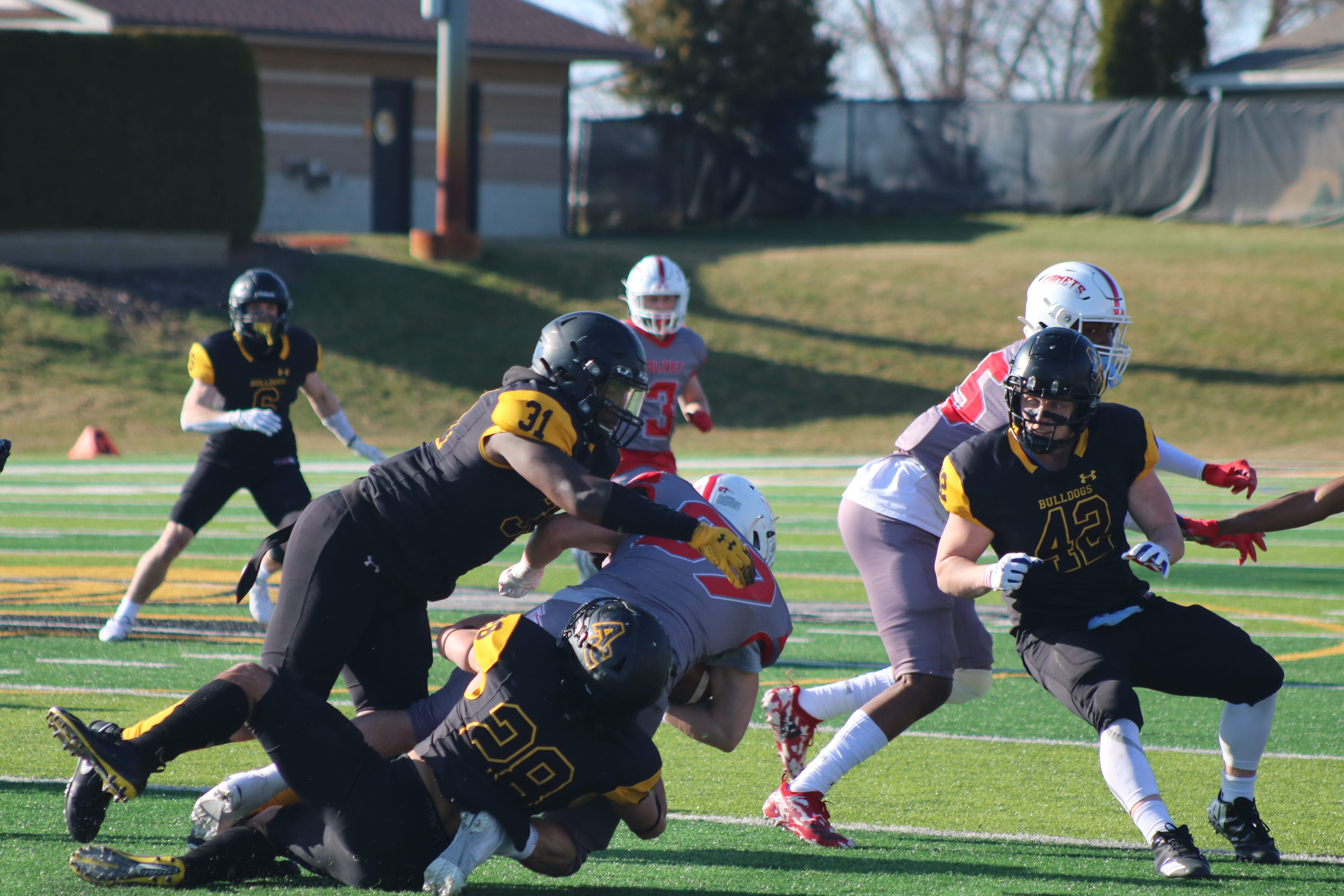 Adrian College football places nine on All-MIAA teams