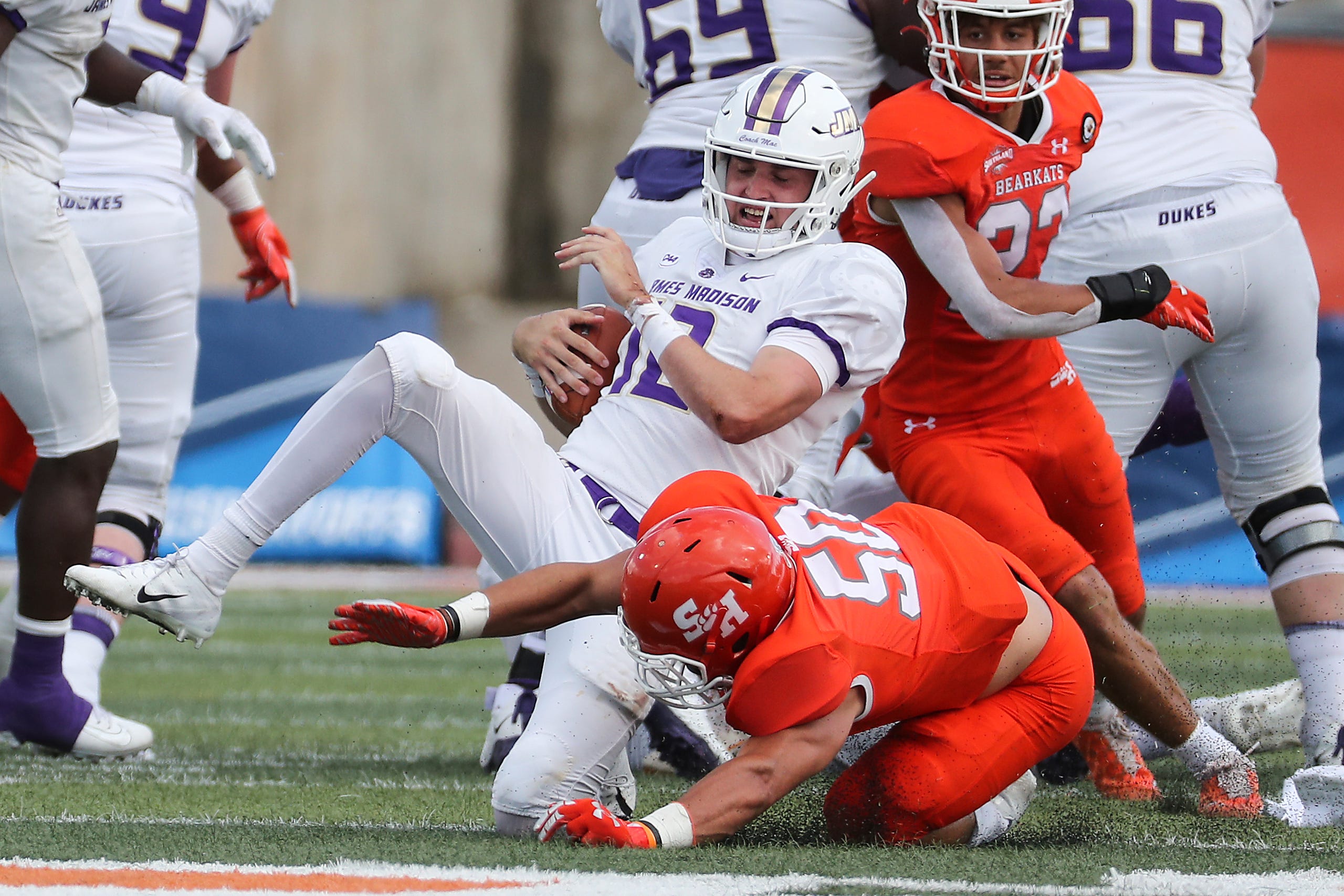 Sam Houston rallies to beat James Madison in FCS national semifinals