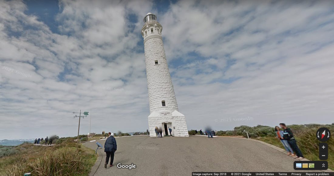 What is the farthest point from Cape Cod? Augusta, Australia