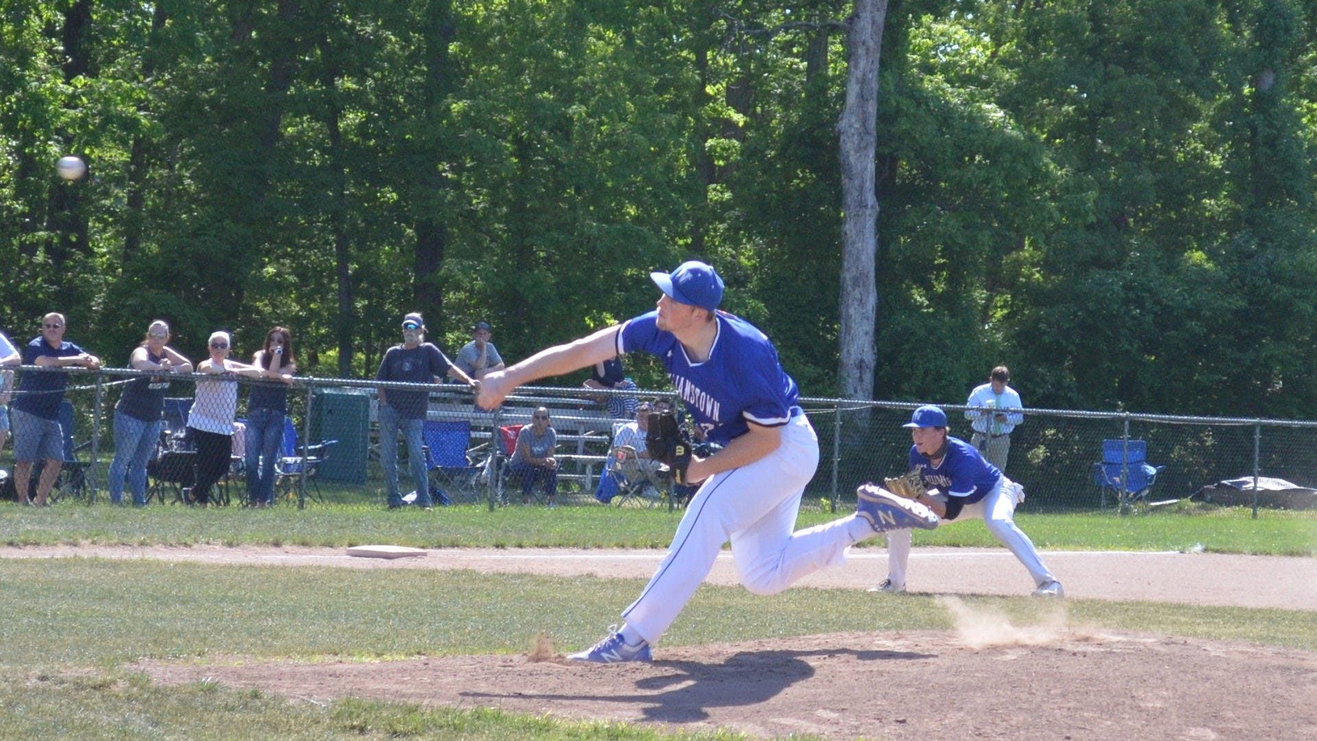 Zerbe backs own pitching with big hit as Williamstown advances