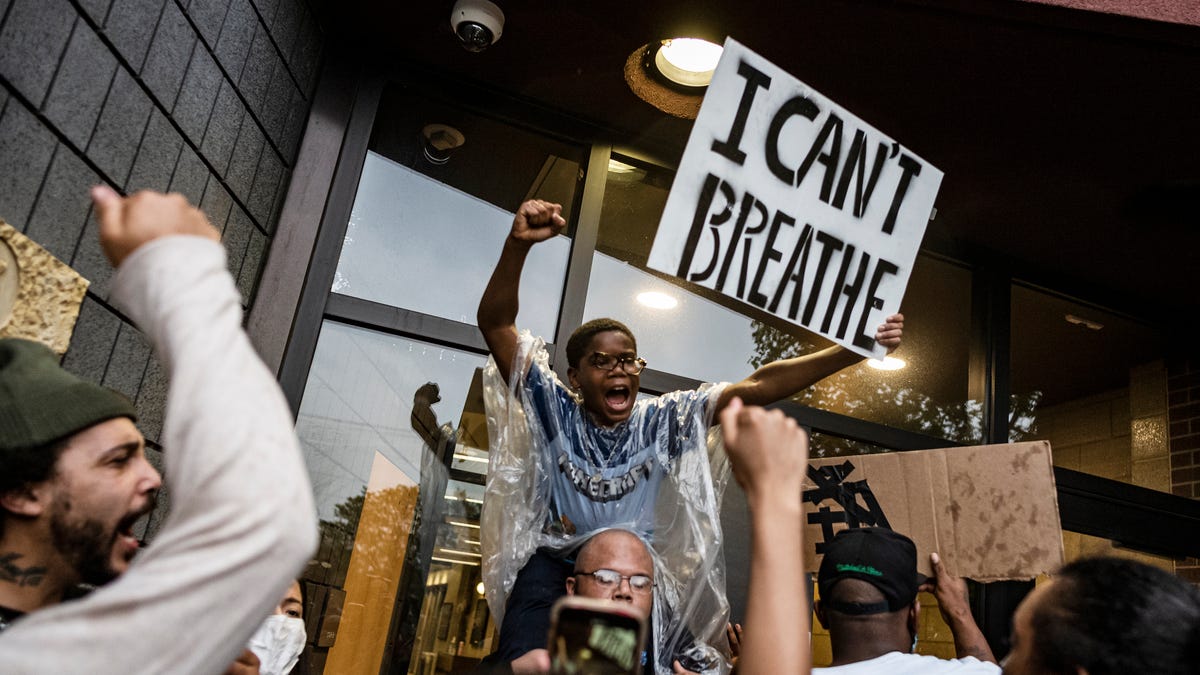 Photos of Black Lives Matter protests after George Floyd's murder