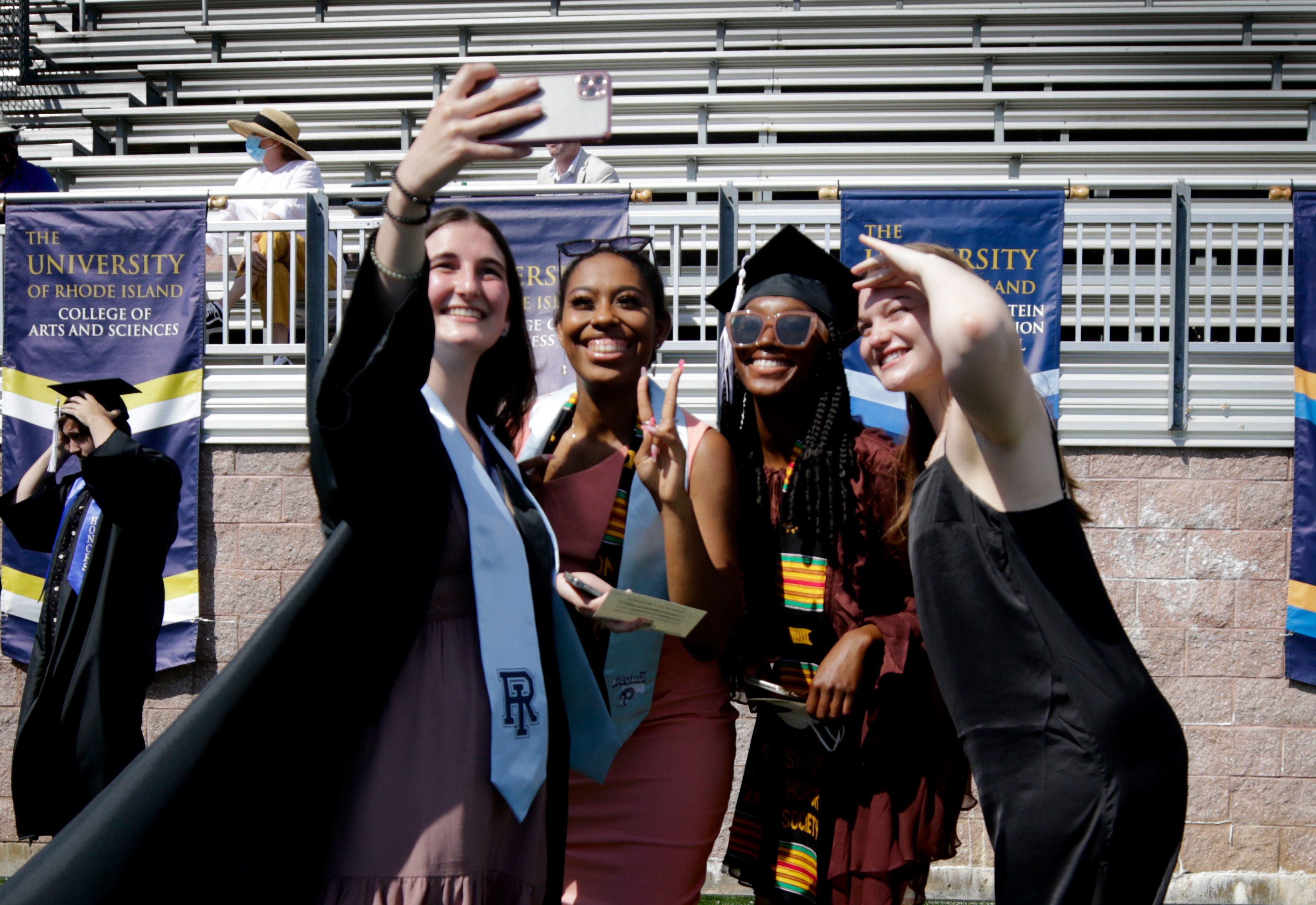 URI graduation plays out in hybrid ceremonies in football stadium