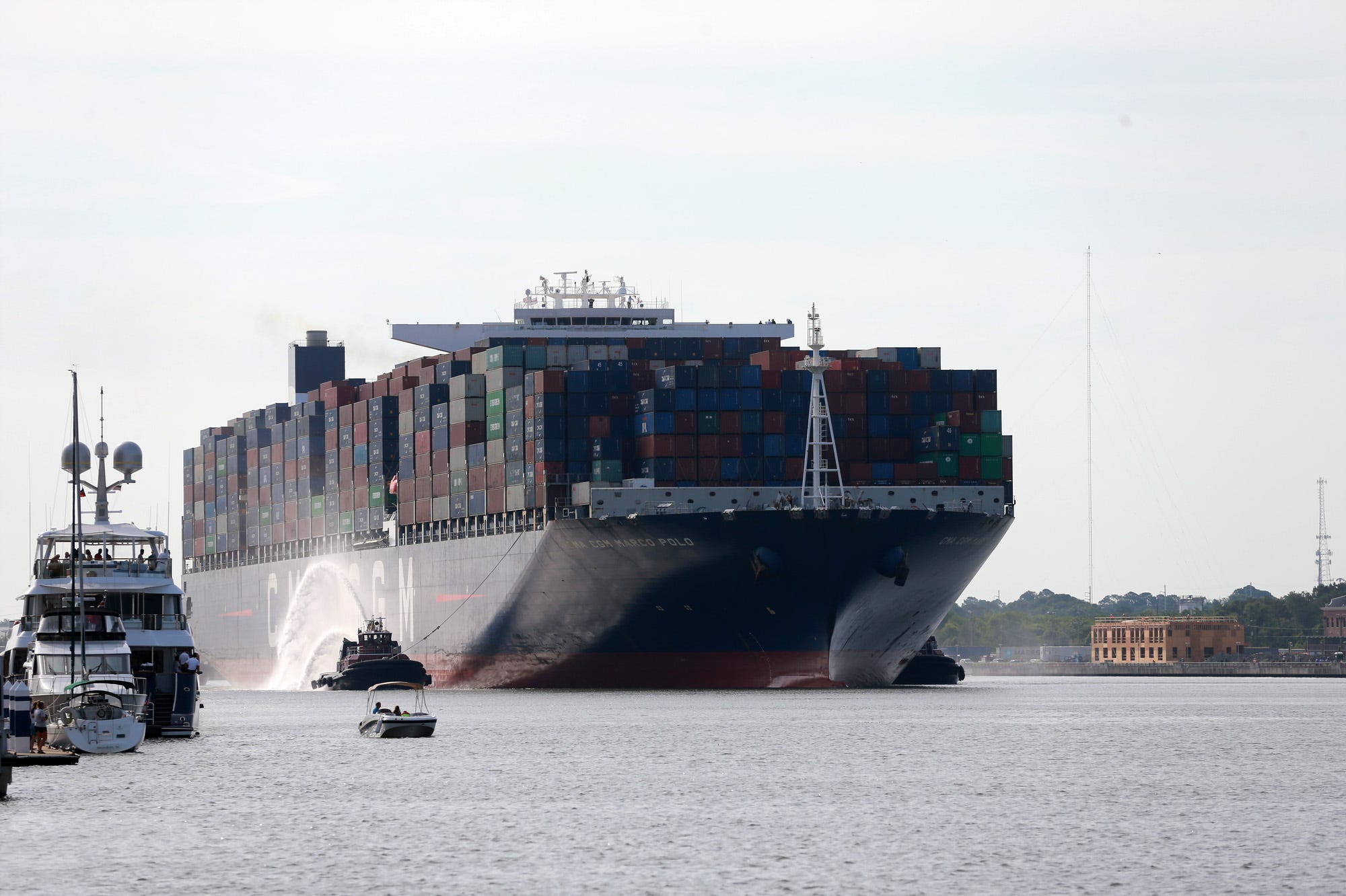 Largest container ship to call on East Coast ports in Savannah GA
