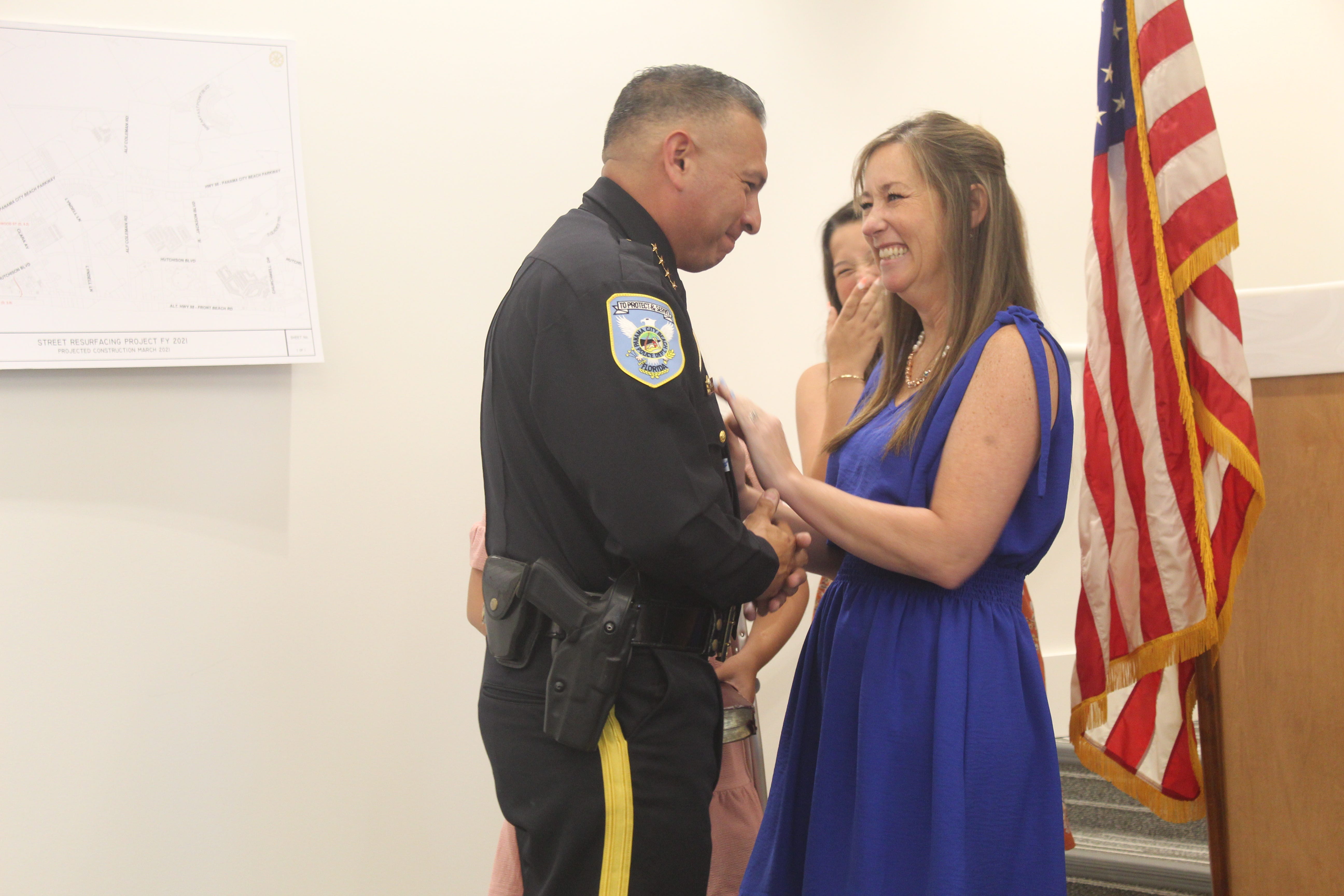 Panama City Beach Florida swears in new police chief