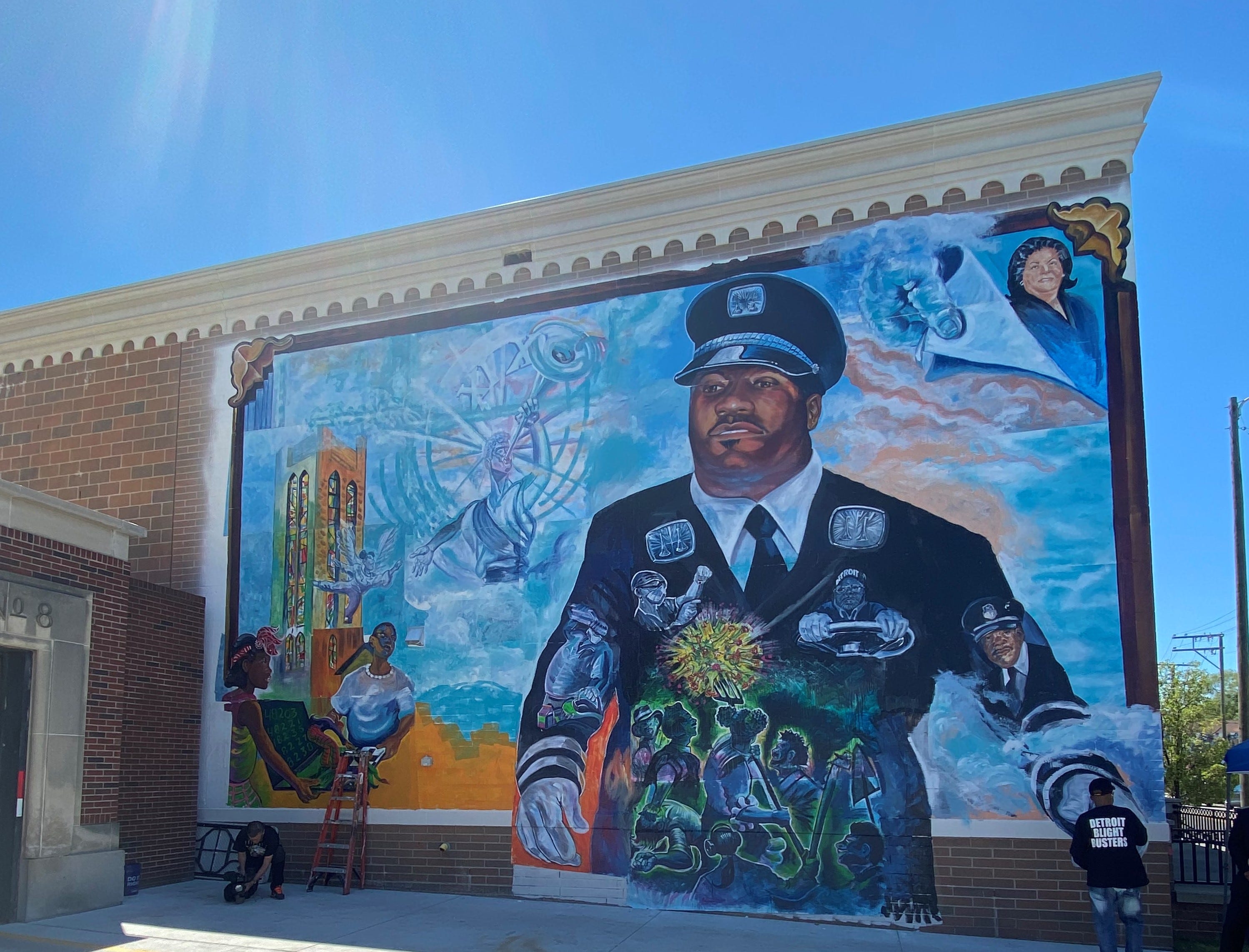 Mural honors front-line Detroiters killed by COVID-19