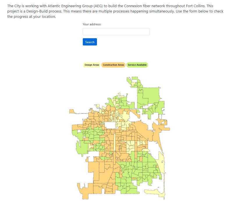 Fort Collins broadband service Connexion releases construction map