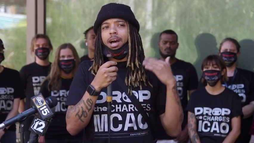 All charges against Phoenix protesters in gang case to be dismissed