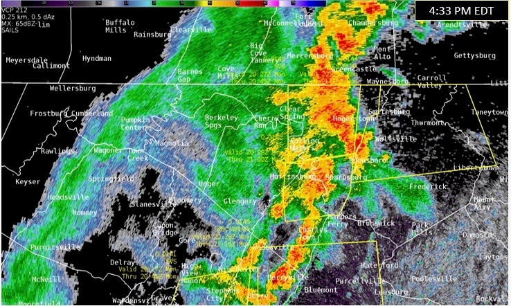 Severe storm in Washington County disrupts travel, power on Monday