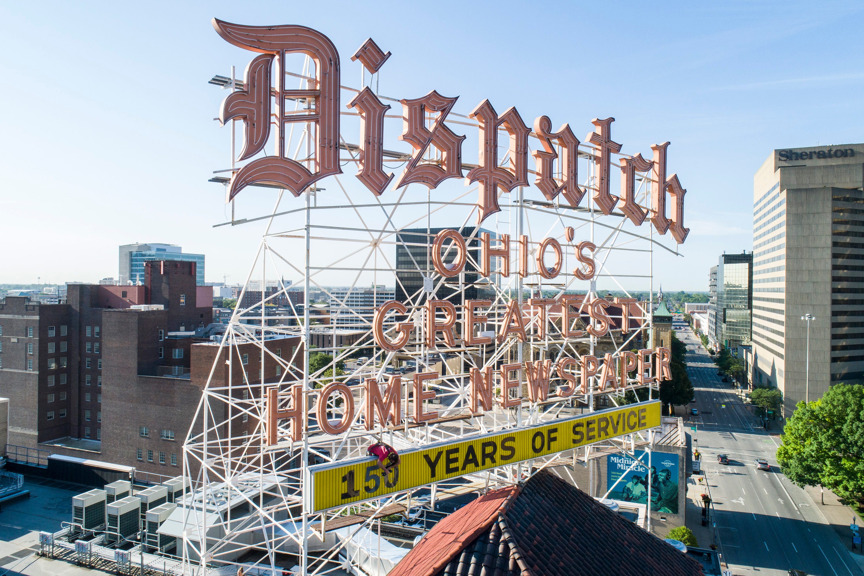 Iconic Dispatch sign changed to reflect 150 years of service