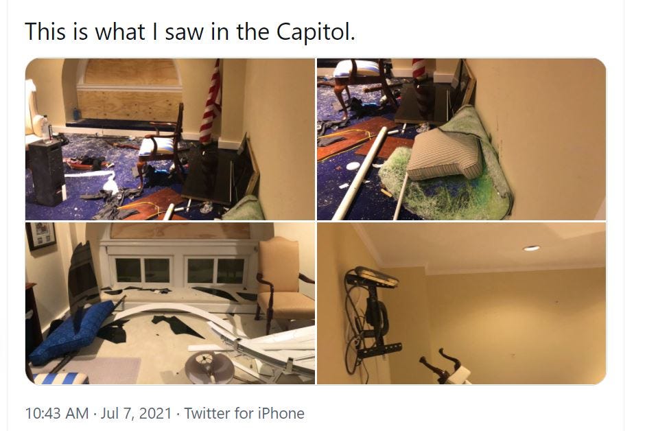 Jan. 6 riots: Sen. Sherrod Brown posts photos of damage from the ...