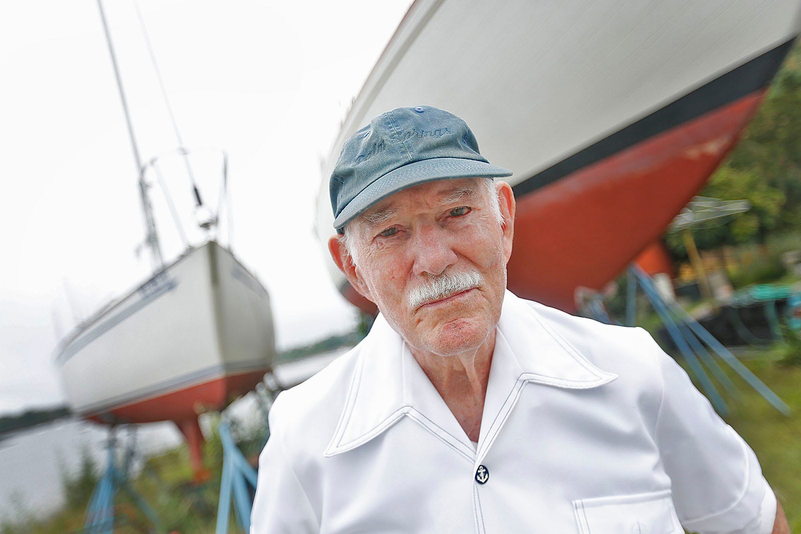 WWII Navy vet, former Weymouth deputy fire chief James Halpin sails on