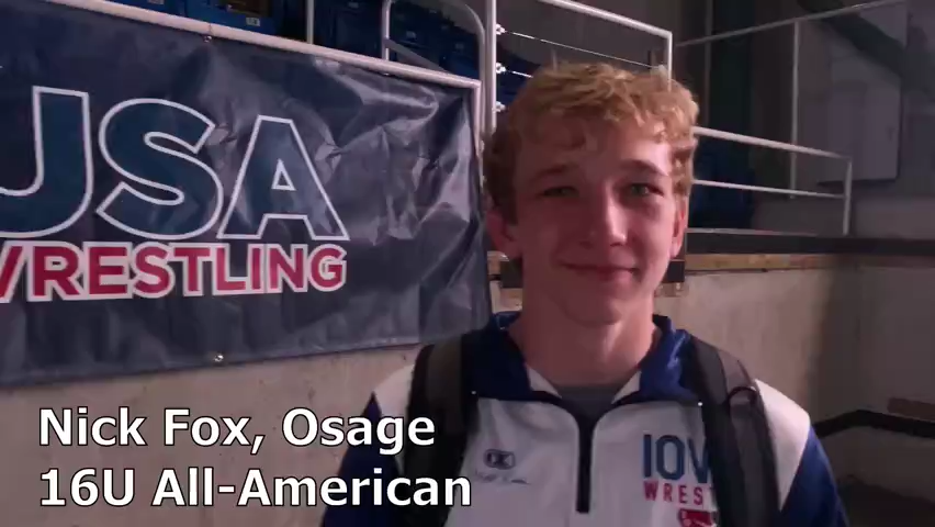 Osage's Nick Fox became an All-American at the 16U national championships