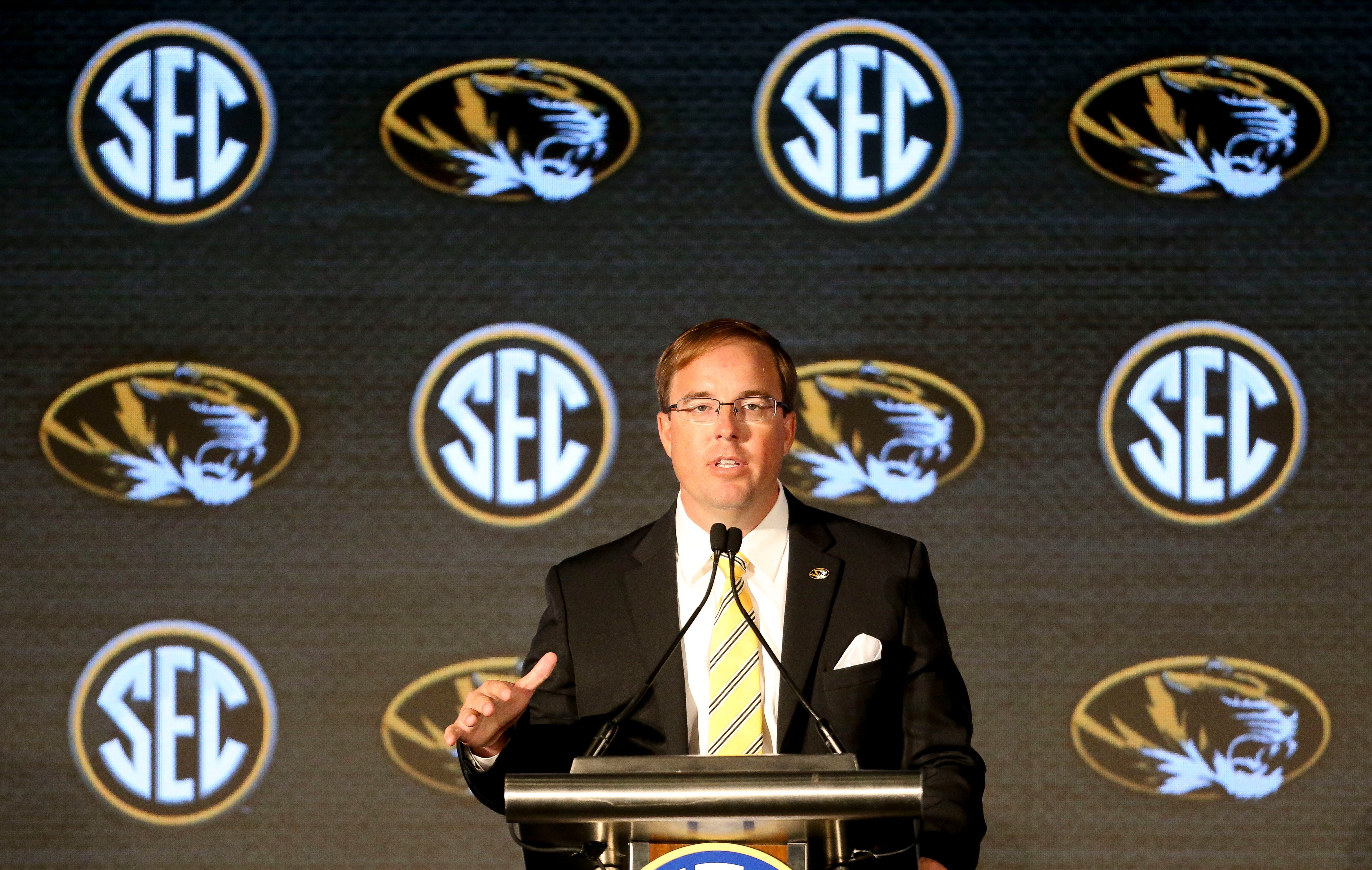 Mizzou football coach talks Battle Line Rivalry at SEC Media Days