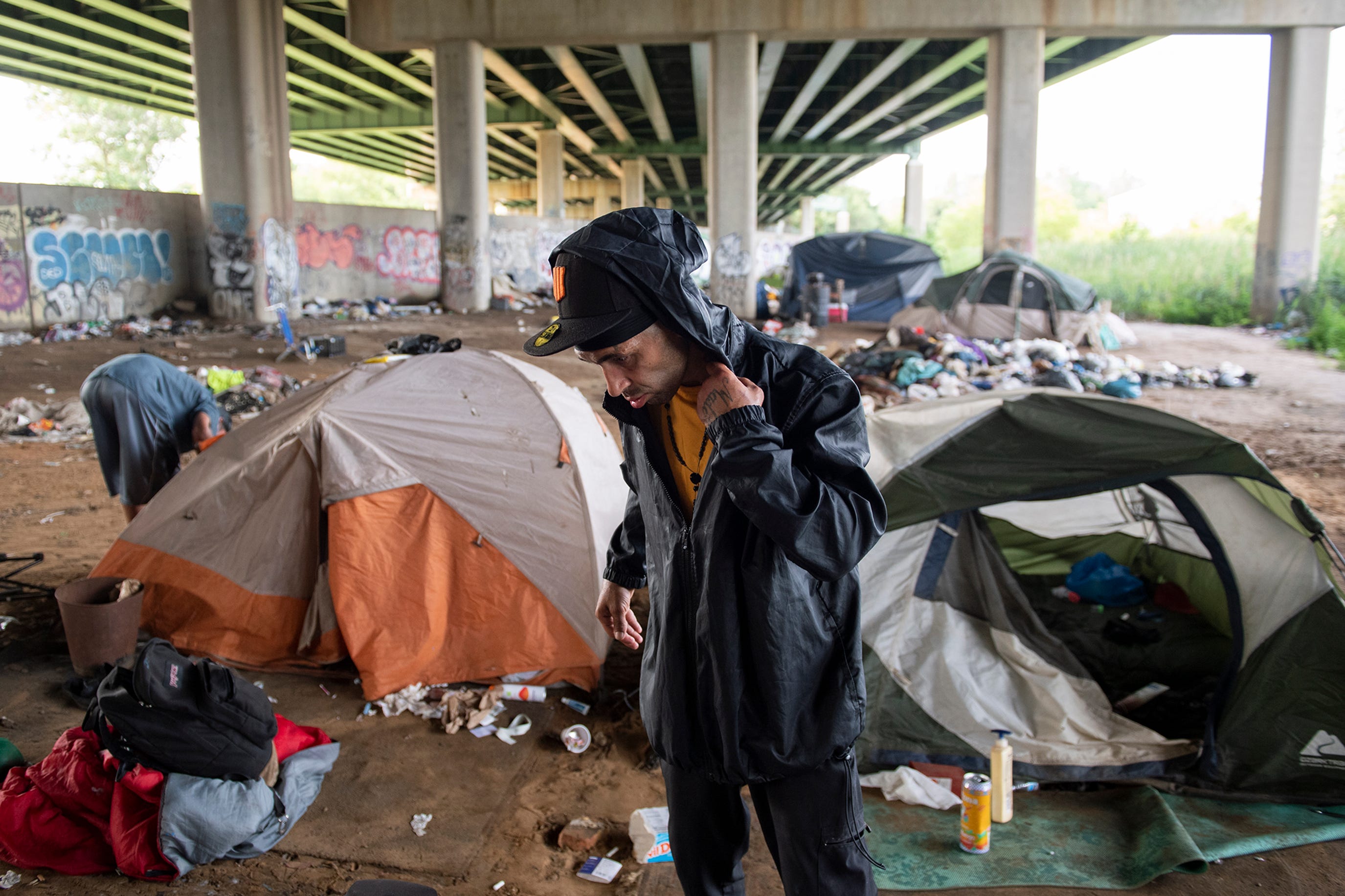 Camden homeless encampment is cleared, but its residents' futures are murky