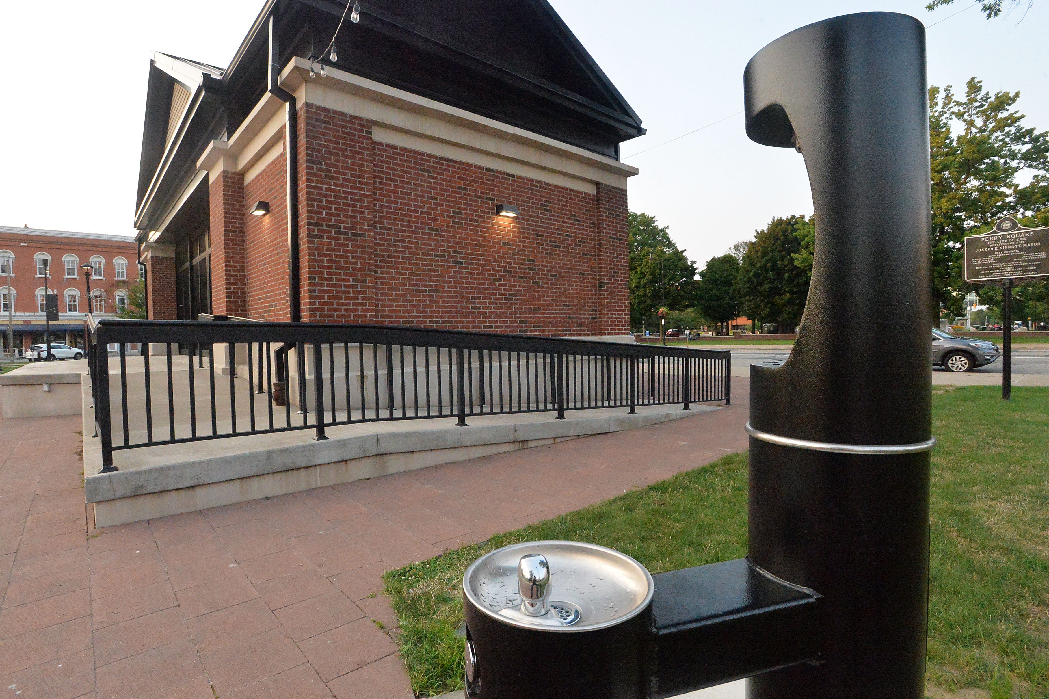 Erie's Perry Square gets portable toilets, water fountain, other upgrades