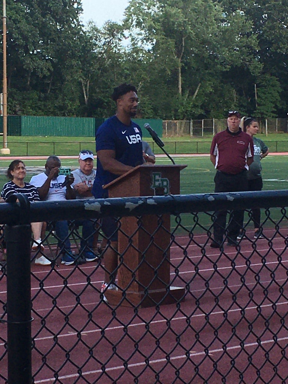 Olympian Sam Mattis returns home to East Brunswick