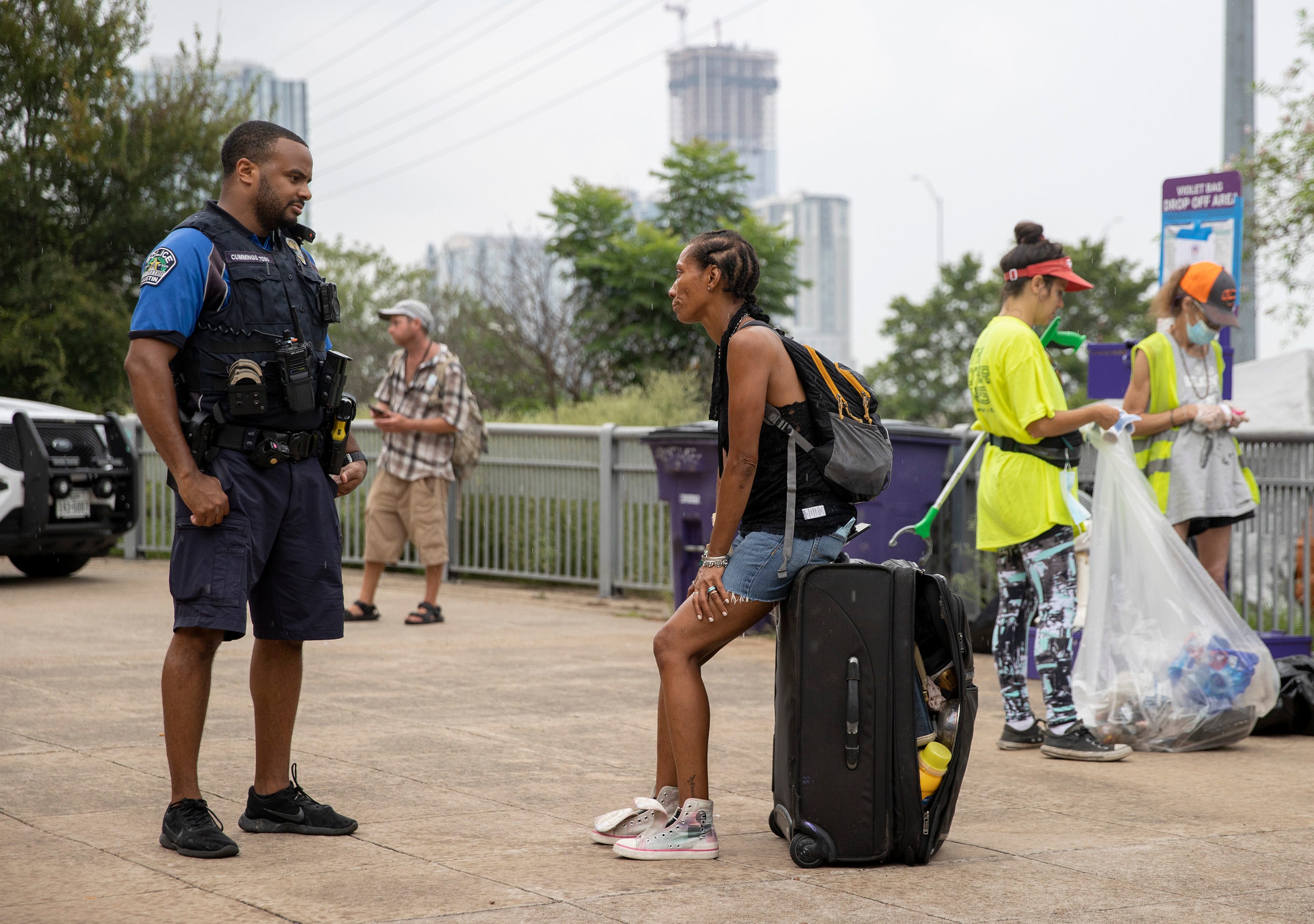 City clears third homeless camp from downtown Austin