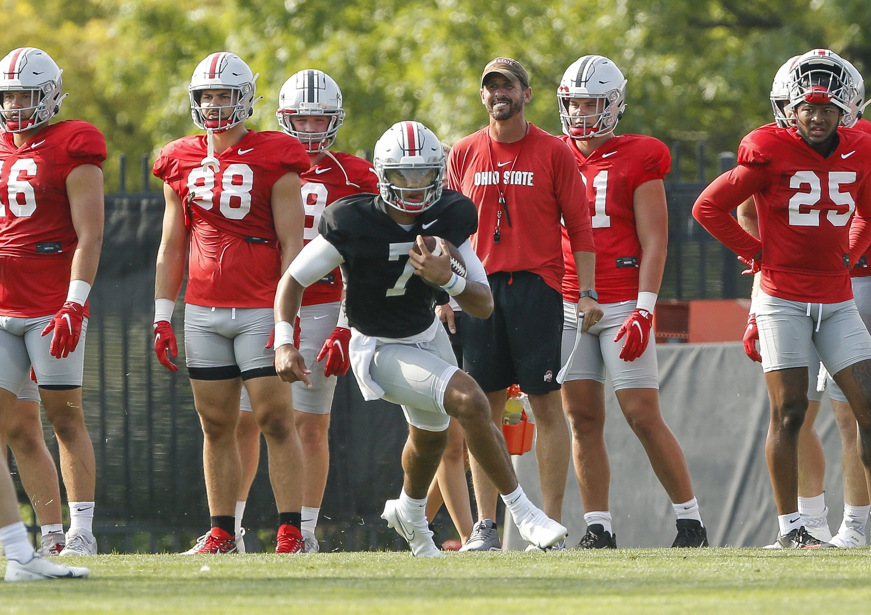 Ohio State football practice notes: C.J. Stroud 1st in line at QB