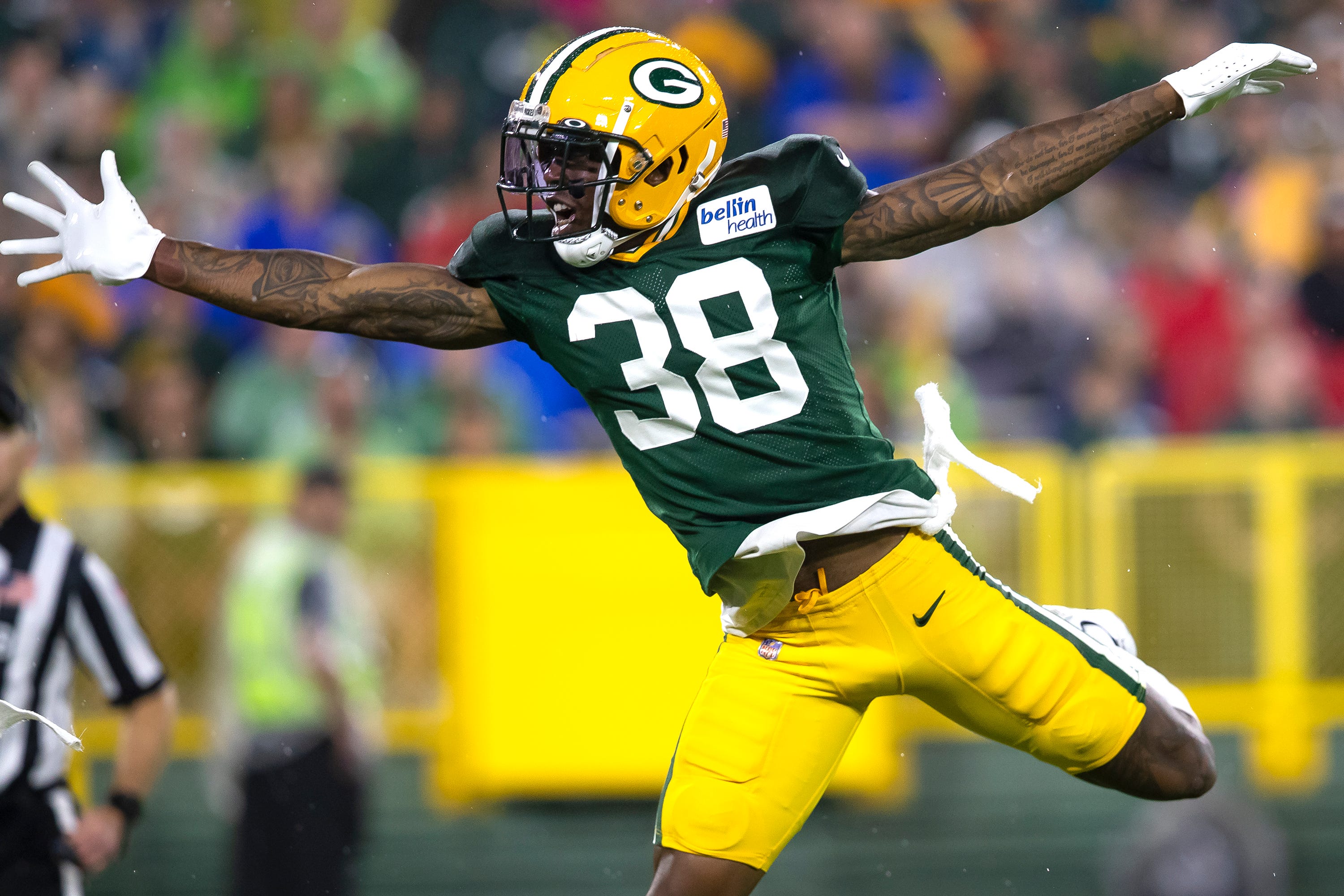 Packers elevate safety Innis Gaines, linebacker Kobe Jones vs. Bills