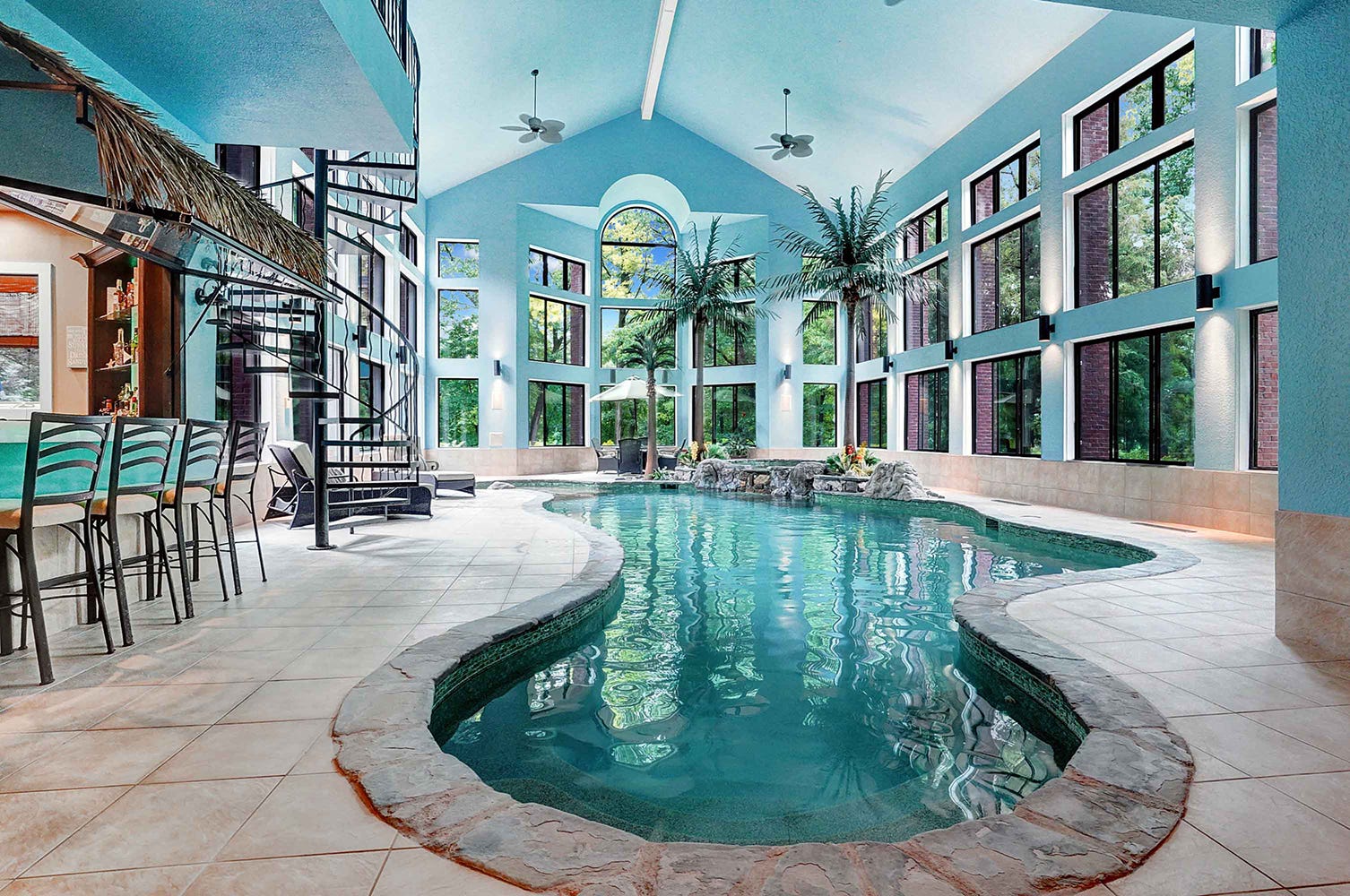 Oakland Twp. home with a lagoon is designed for kids and entertaining