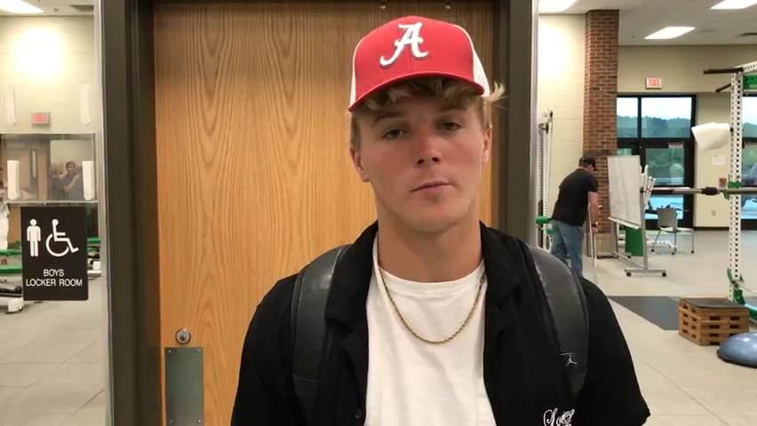Alabama football 2022 commit Jake Pope and Buford High coach talks ...