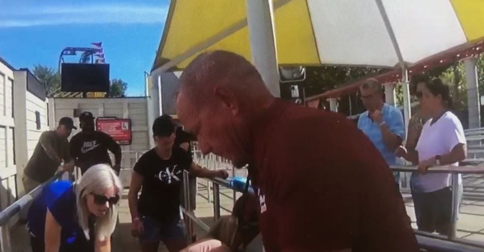 Video captures screams after woman hit by metal part at Cedar Point