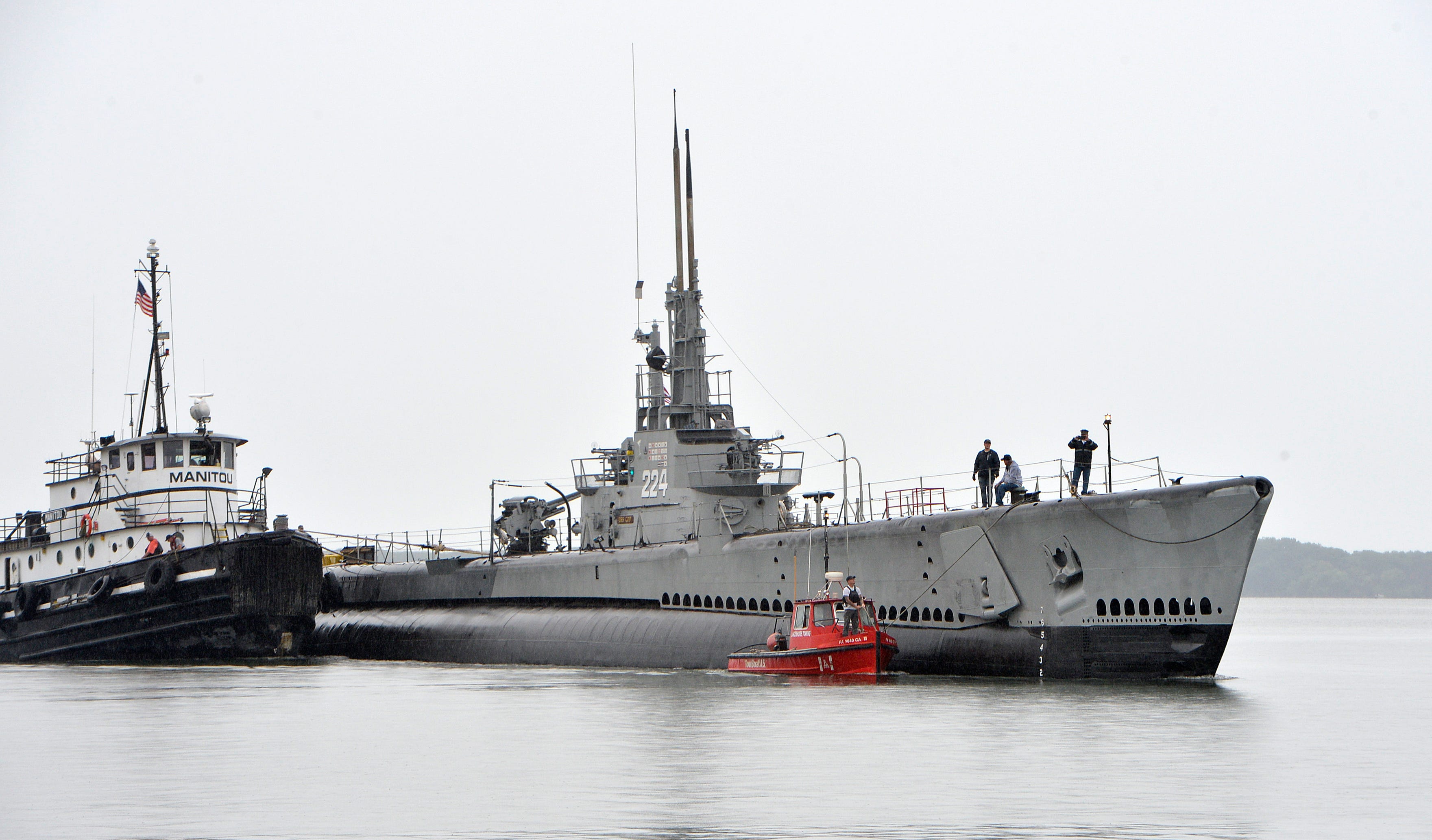 USS Cod: WWII sub returns to Cleveland after repairs in Erie at Donjon ...