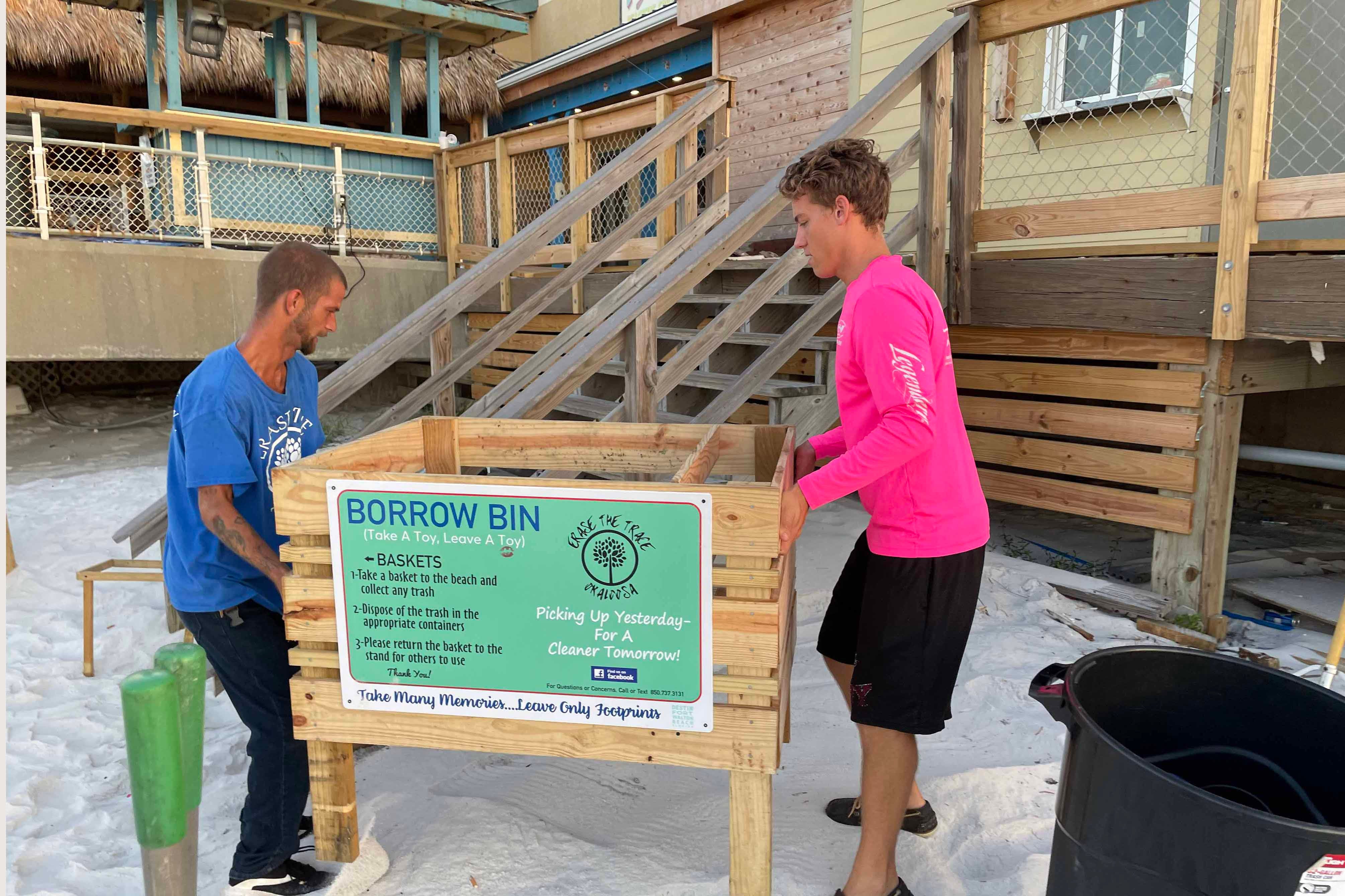 Volunteers look to keep Florida beaches clean with borrow bins