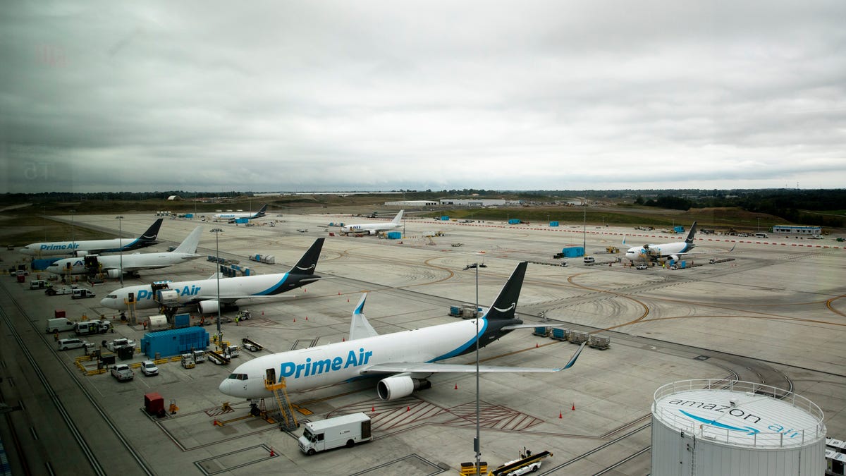 A look inside the Amazon Air Hub at CVG