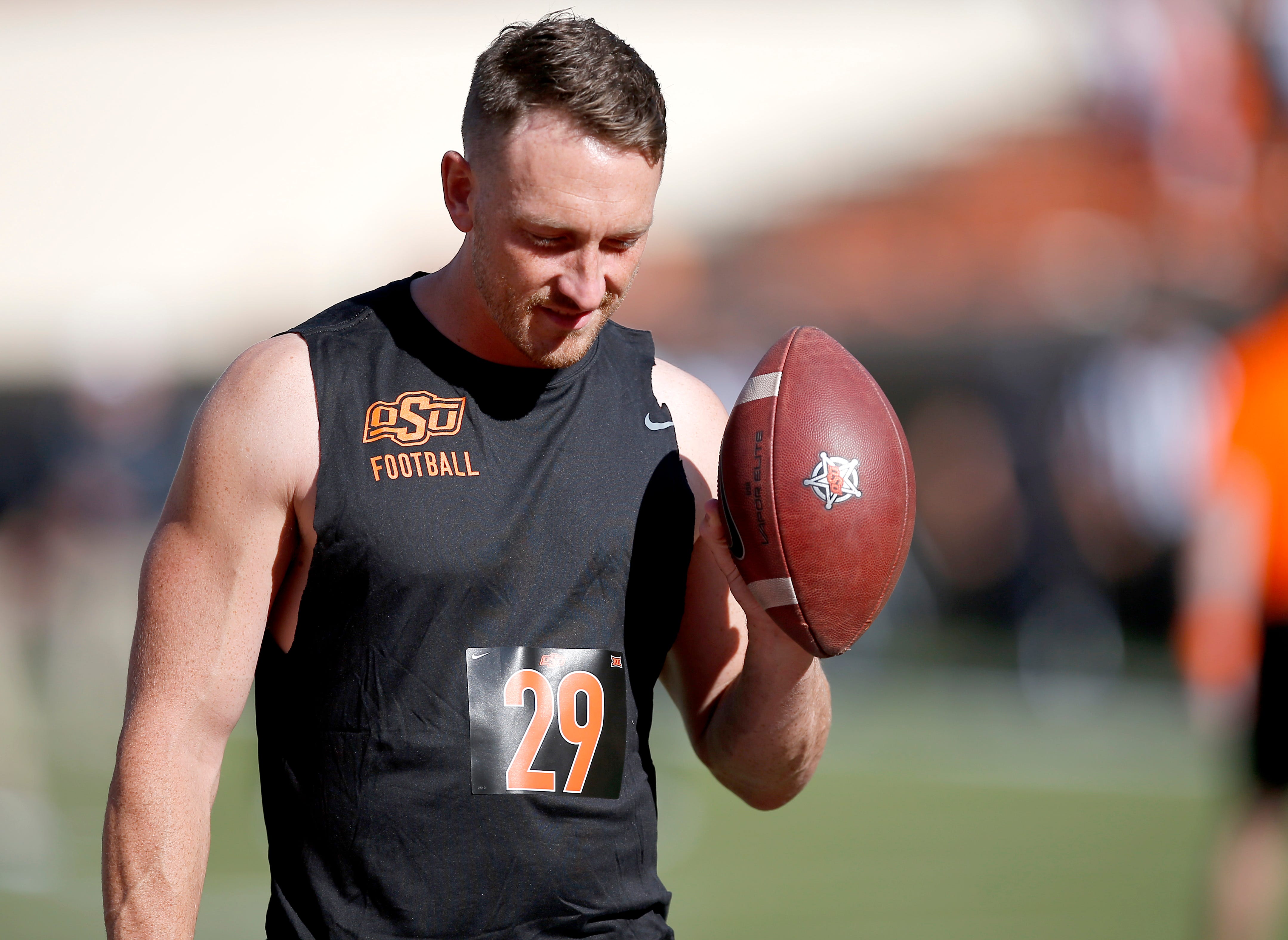Oklahoma State football punter Tom Hutton, 32, ends career due to injury