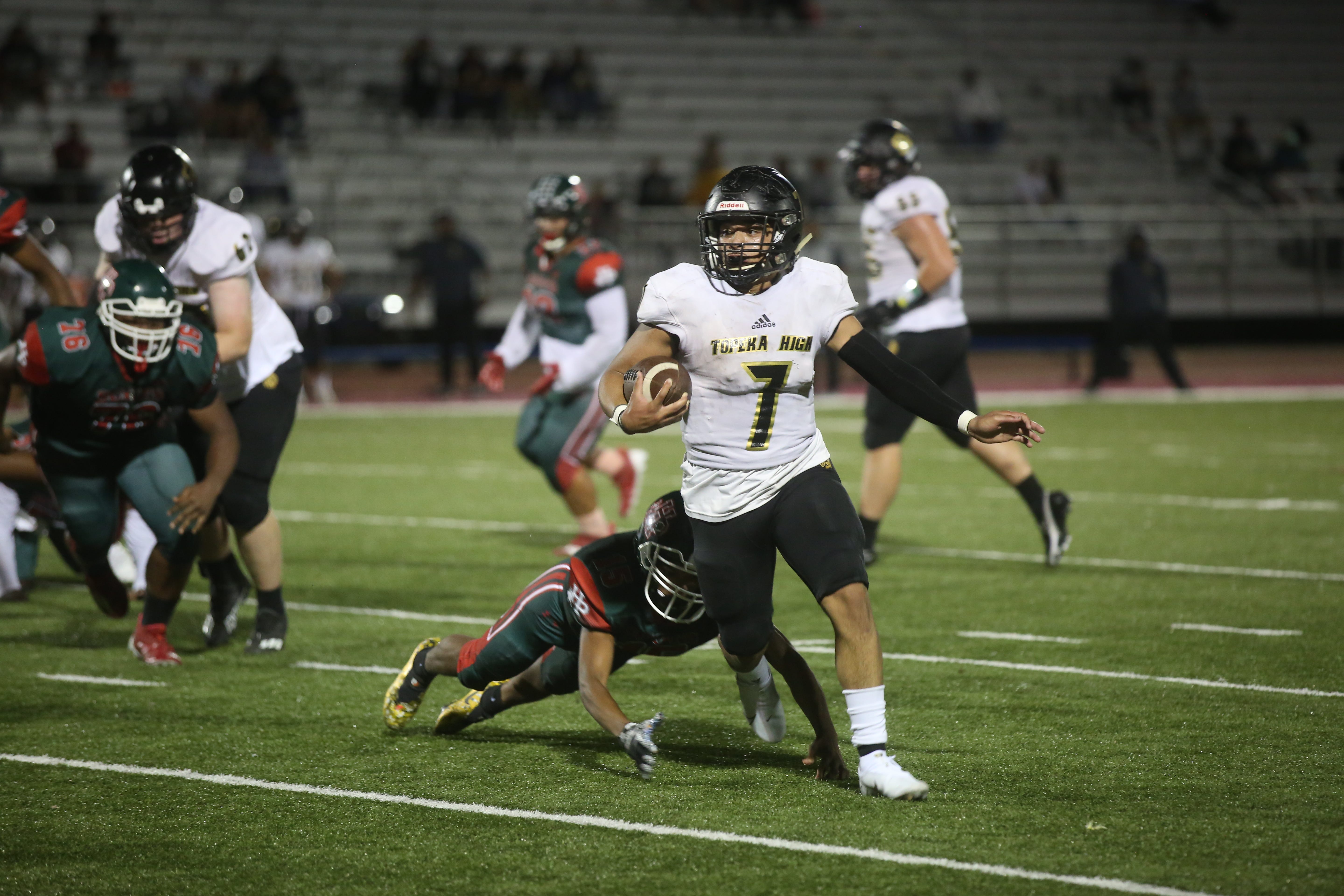 Here's why Topeka High School football's Tylan Alejos is turning heads